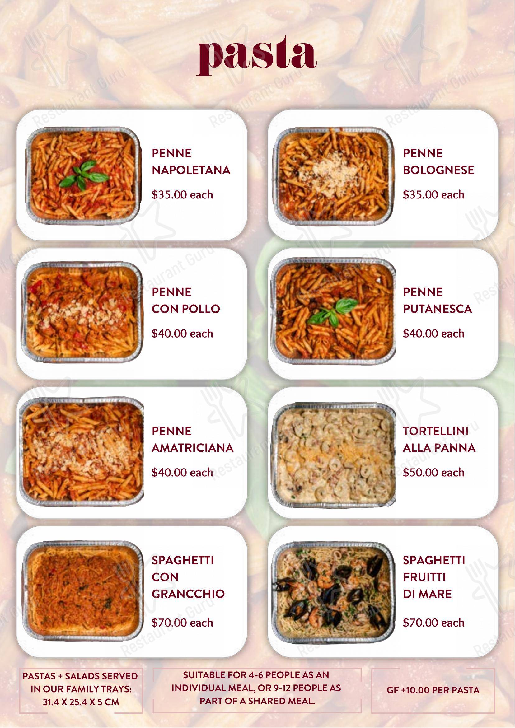Menu at Fine Food Cucina cafe, Newton