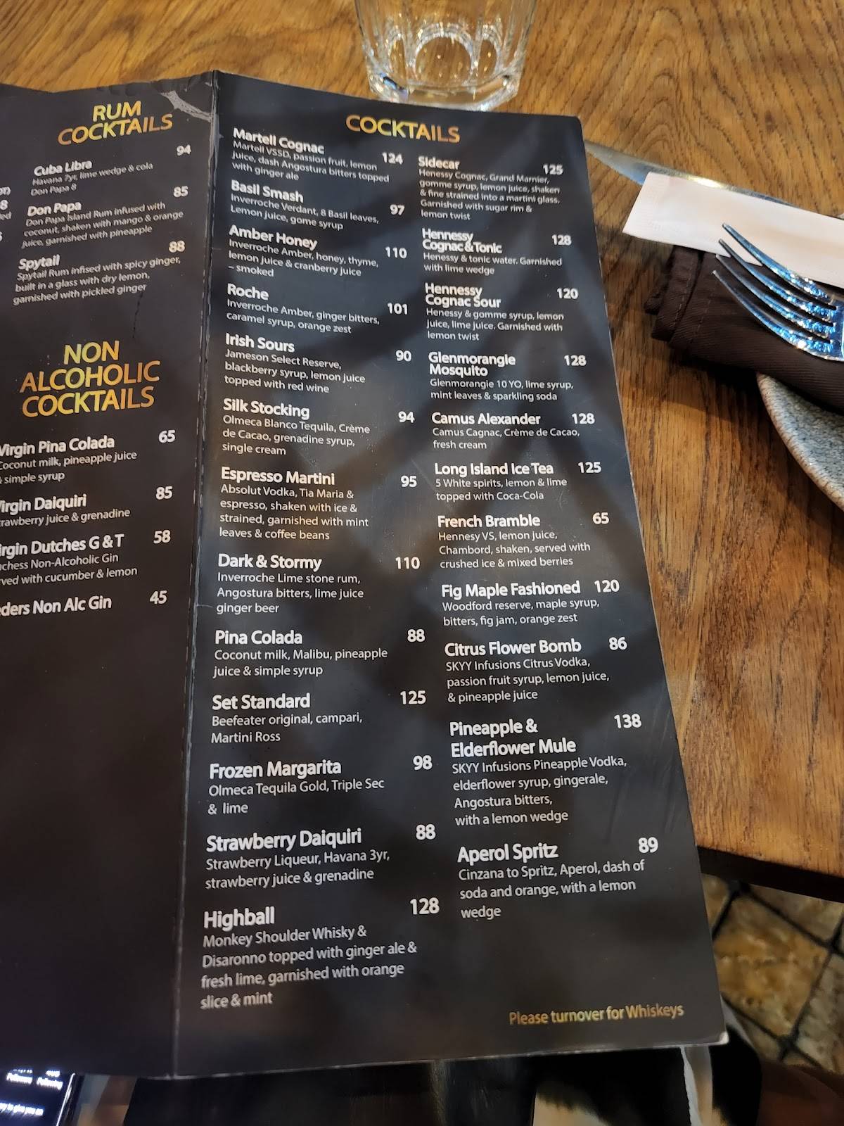 Menu at Fireroom Montecasino restaurant, Randburg, no. 64 Montecasino ...