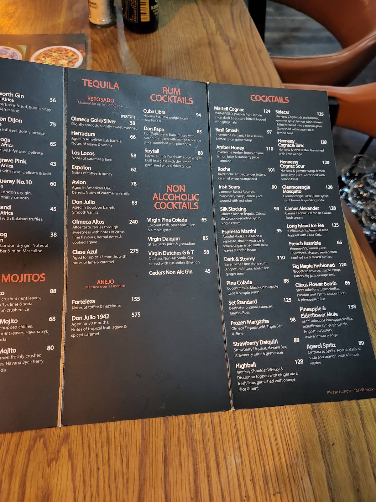 Menu at Fireroom Montecasino restaurant, Randburg, no. 64 Montecasino ...