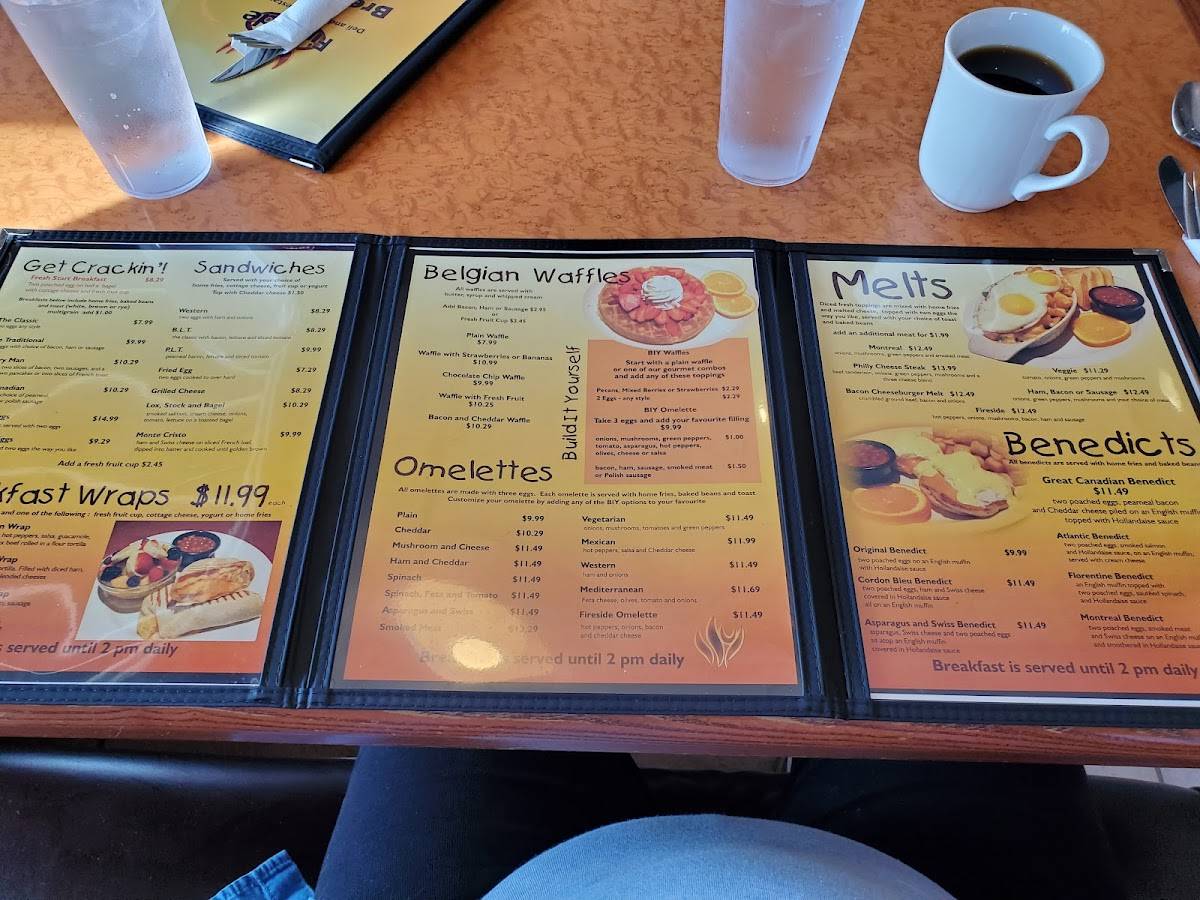 Menu at Fireside Deli & Family Restaurant, Kitchener