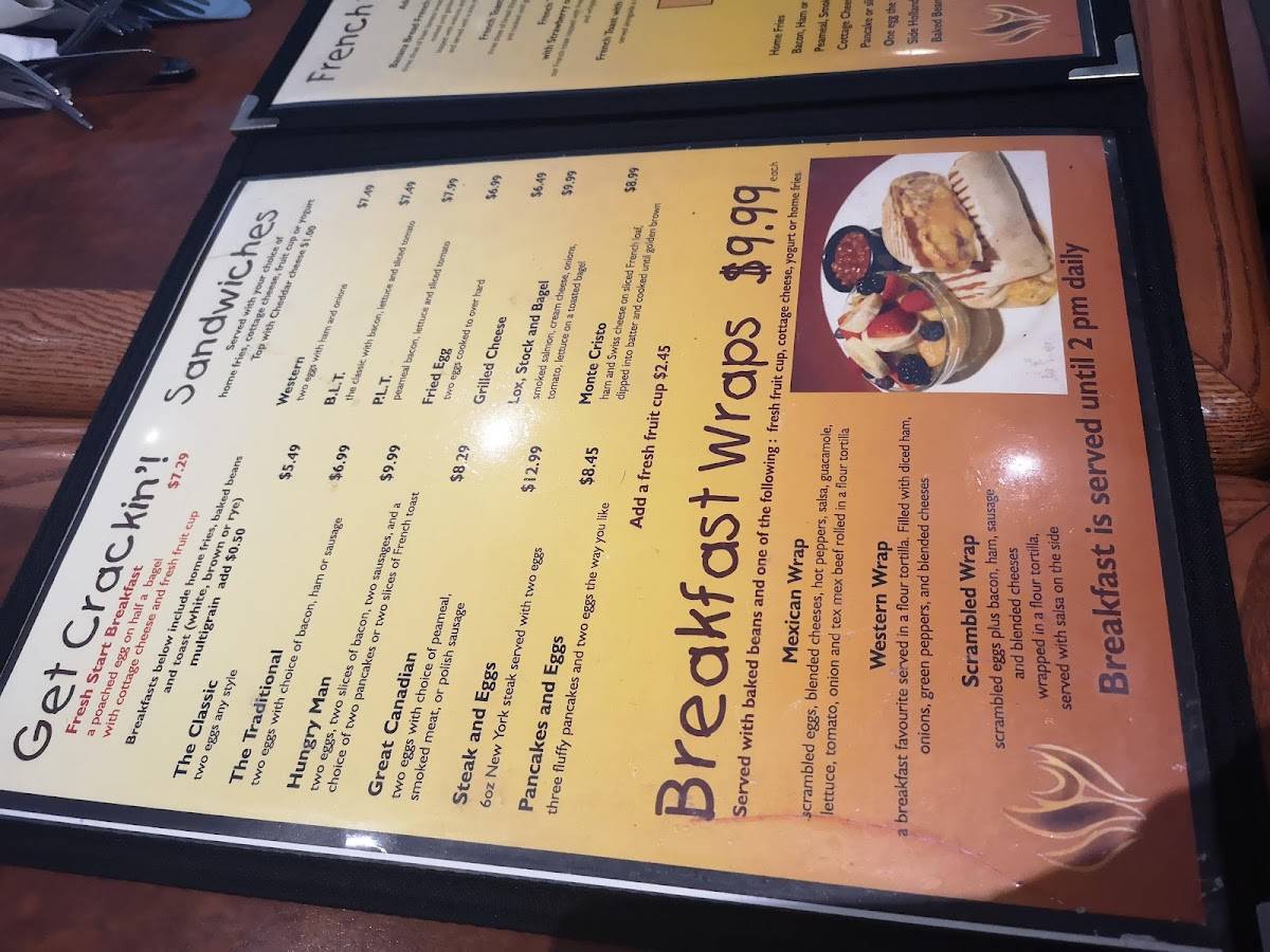 Menu at Fireside Deli & Family Restaurant, Kitchener