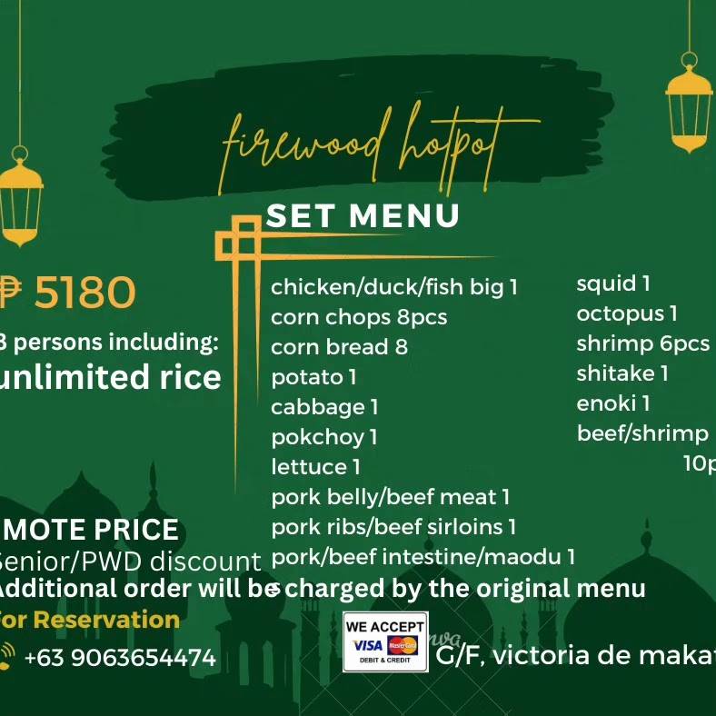 Menu at Firewood Kitchen柴火厨房 restaurant, Makati