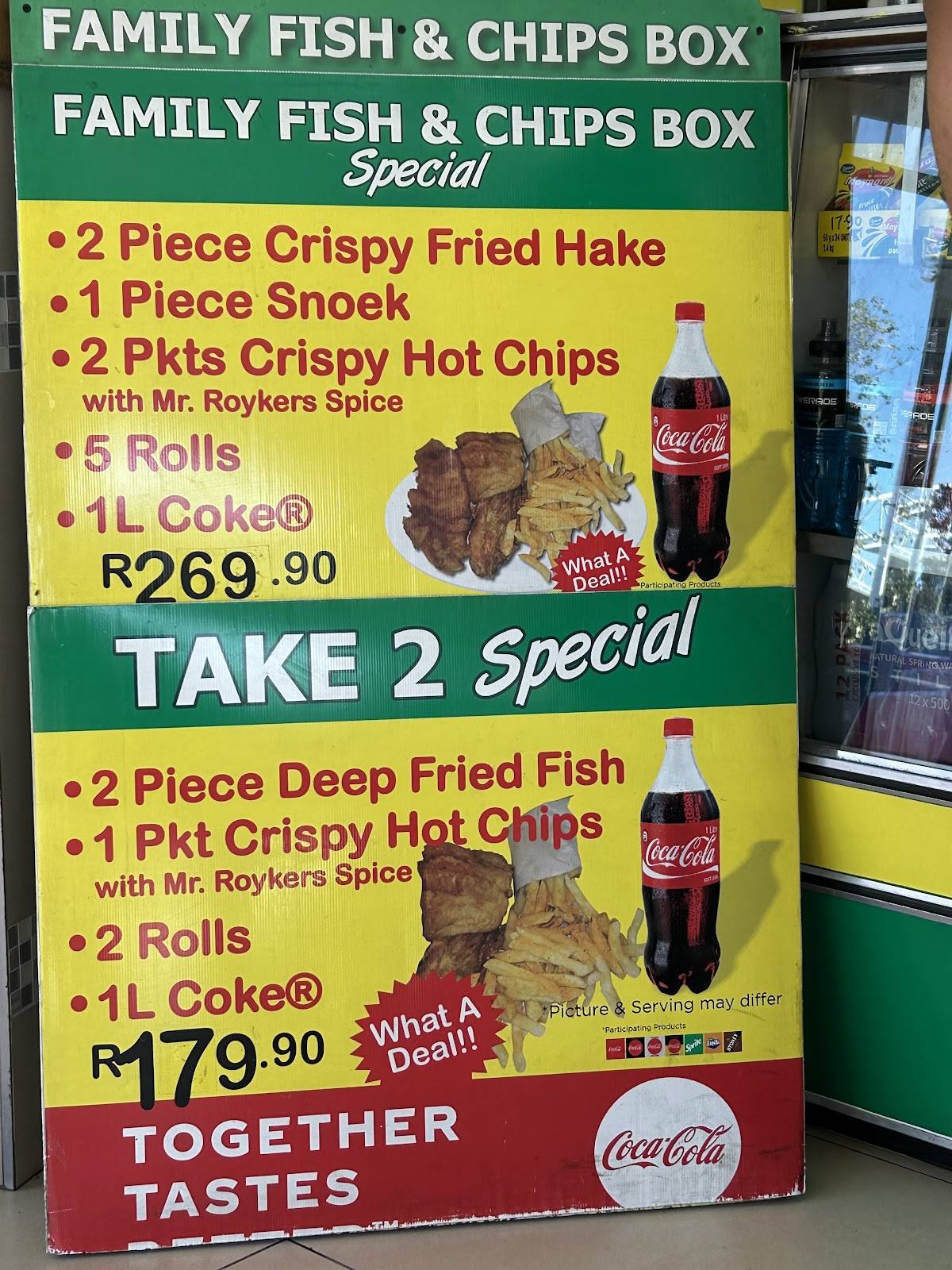 Menu at Fisherman's Pride restaurant, Cape Town, Cnr First Ave ...