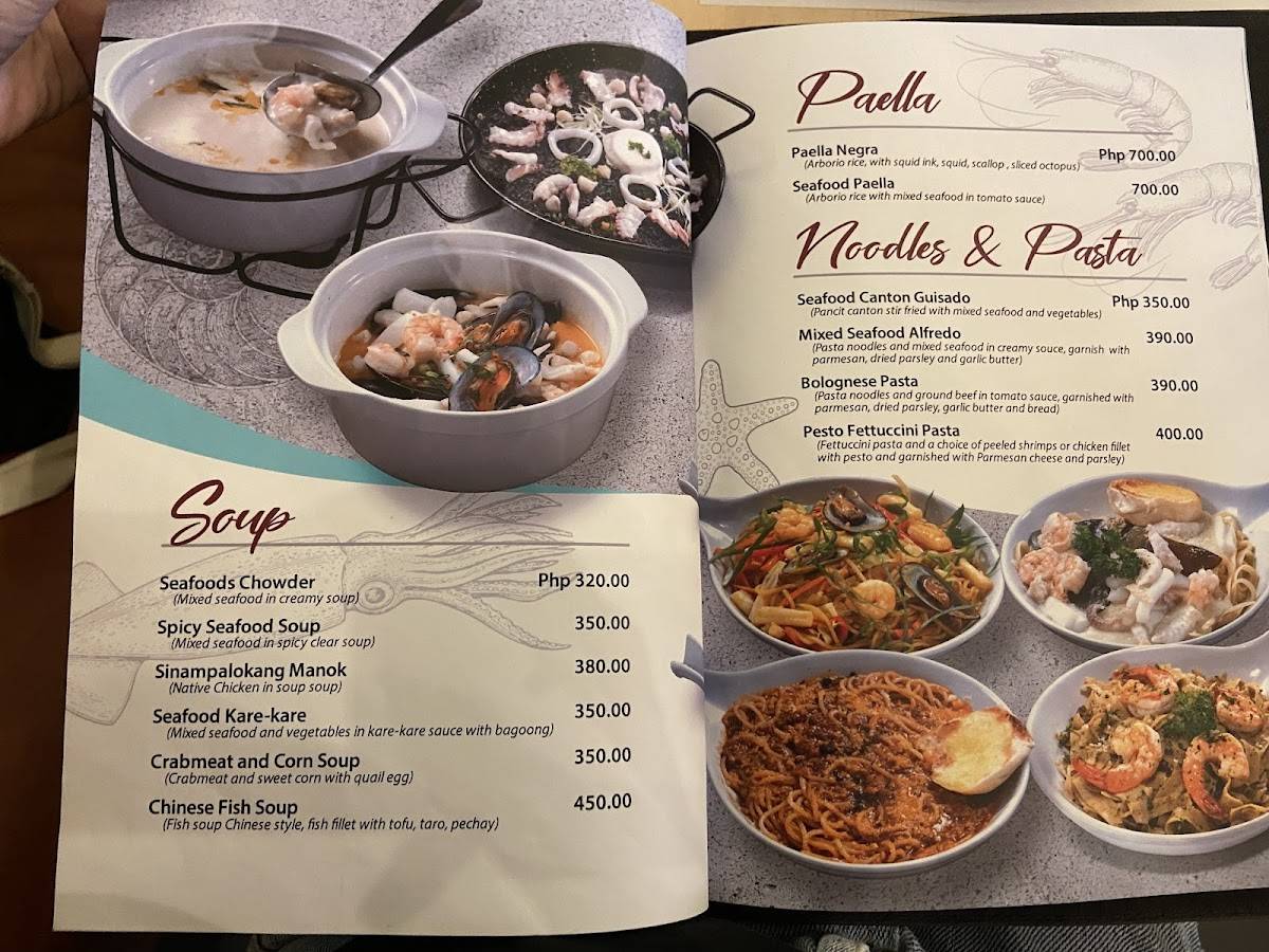 Menu at Fishes Seafood and Wine - IL Corso restaurant, Cebu City