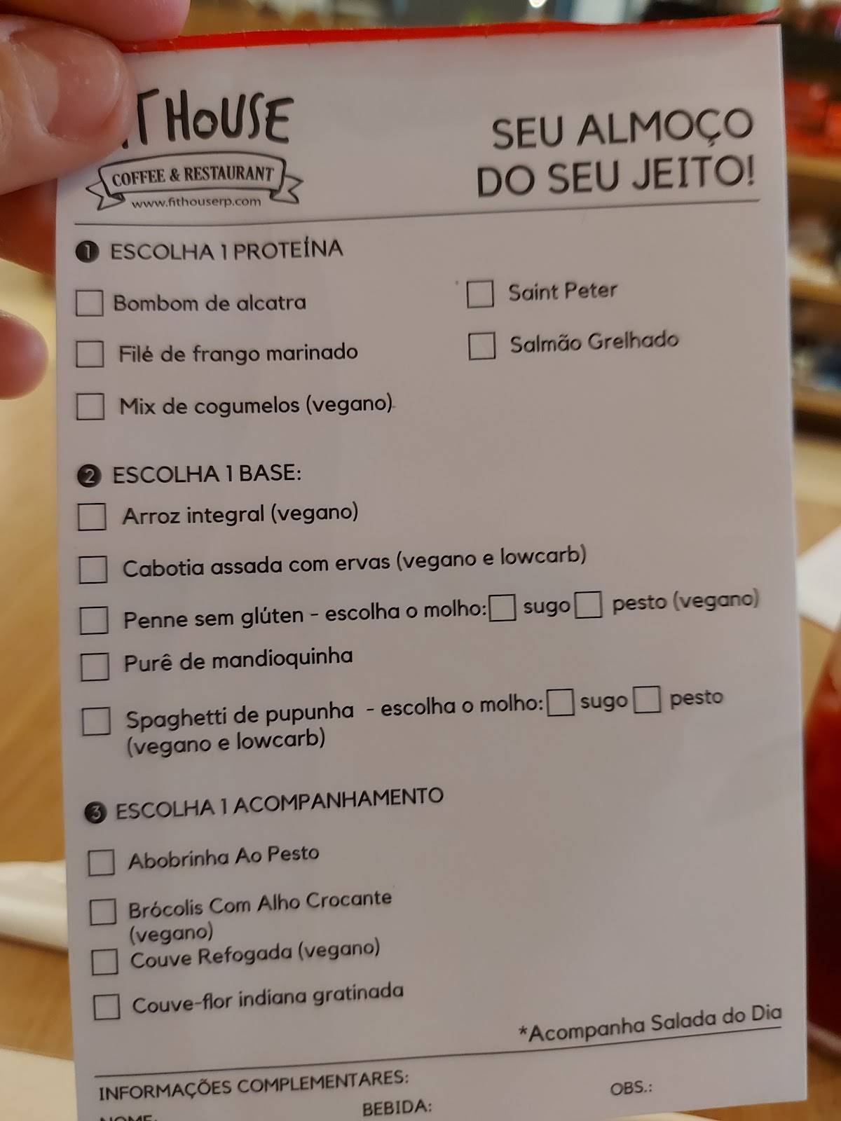 Menu em Fit House - Alimentação Saudável - Loja 01 restaurante ...