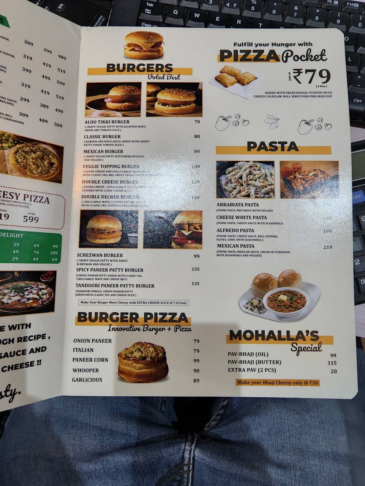 Menu at Food Mohalla Kandivali, Mumbai