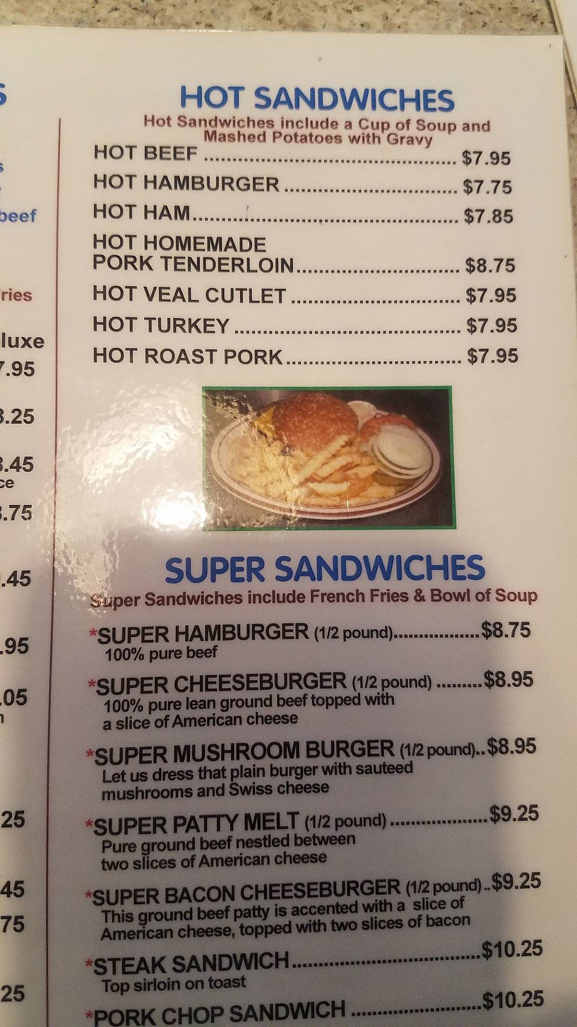 Menu at Fort Colony Restaurant, Fort Madison