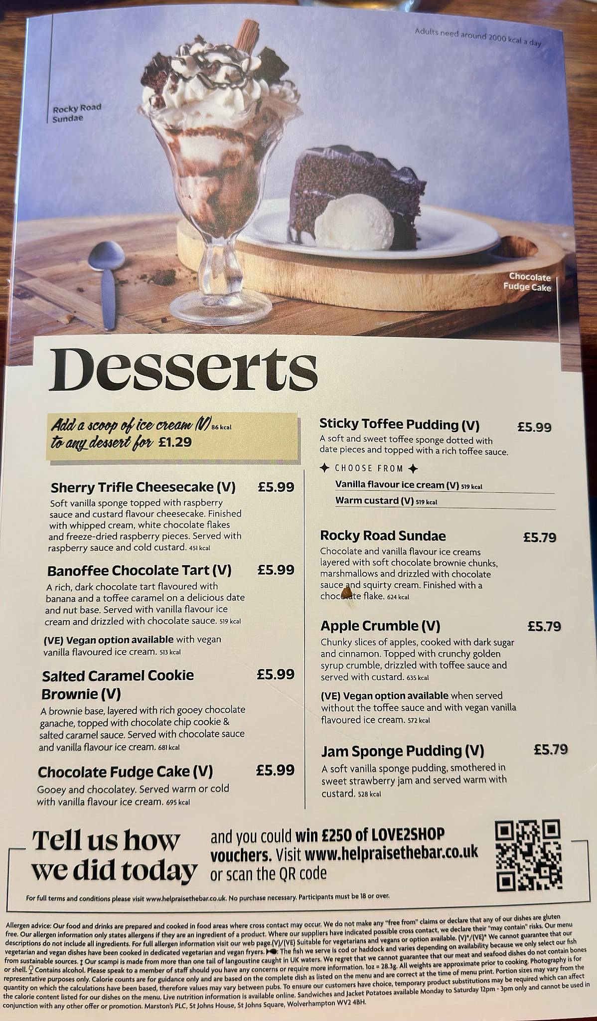 Menu at Fox pub & bar, Bristol, Broad Ln