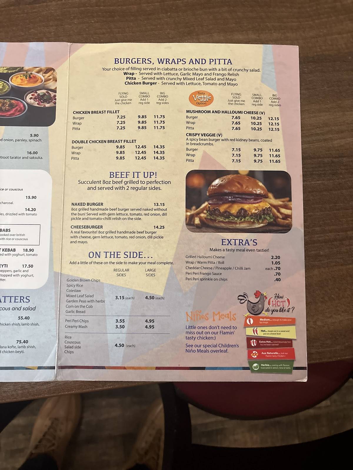 Menu at Frango Grill & Shish restaurant, Andover