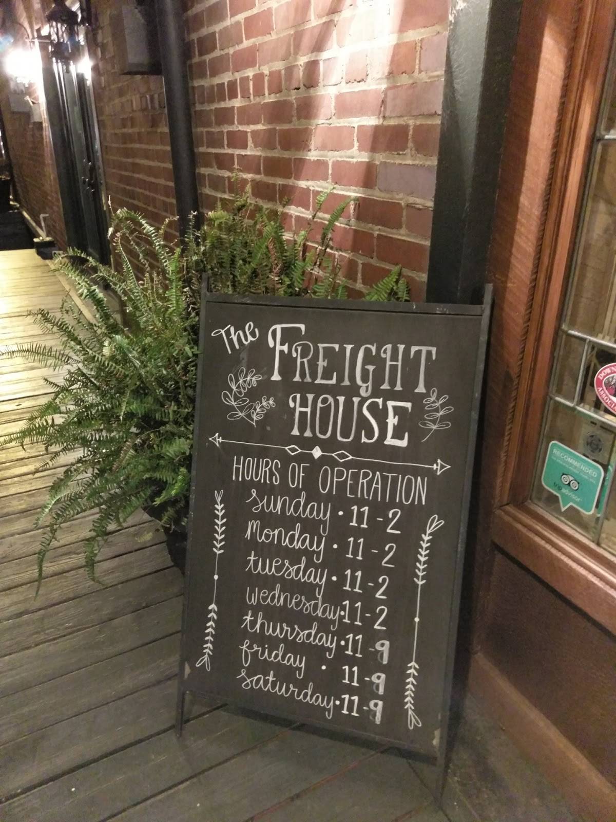 Menu at Freight House Restaurant, Hartselle