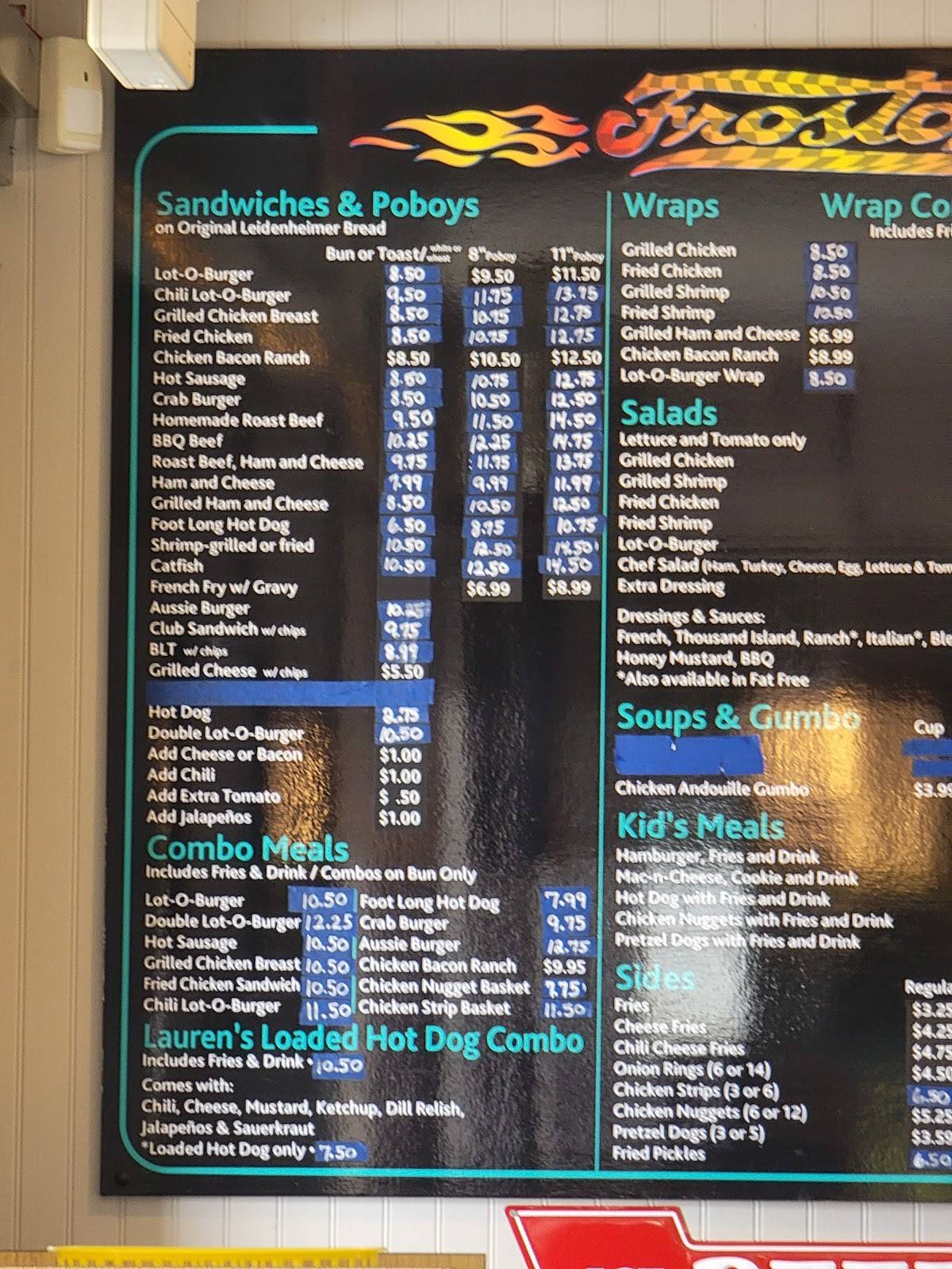Menu at Frostop Clearview restaurant, Metairie, 810 Clearview Pkwy
