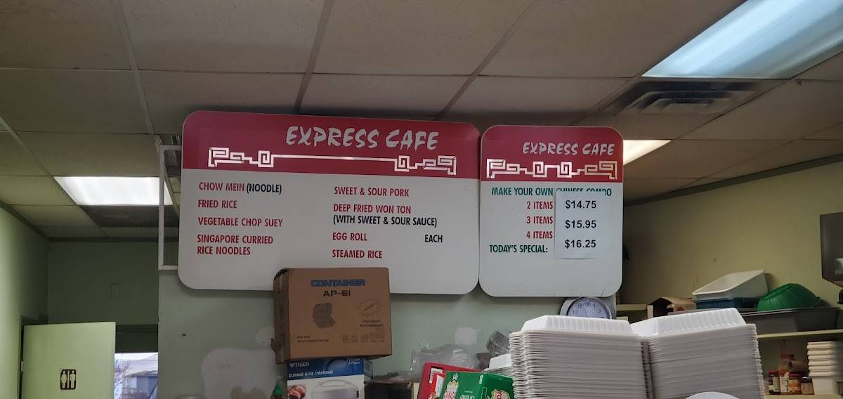 Menu at Fu Wah Express Chinese Foods restaurant, Langford