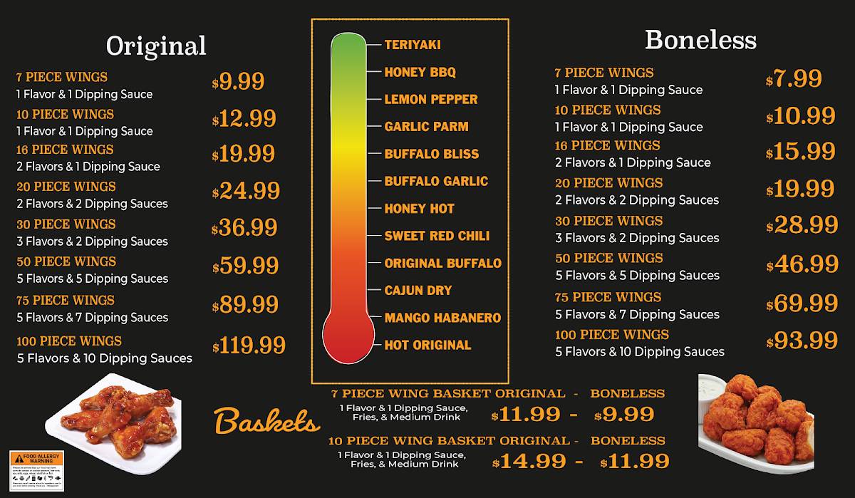Menu at Fun Point pizzeria, Starke