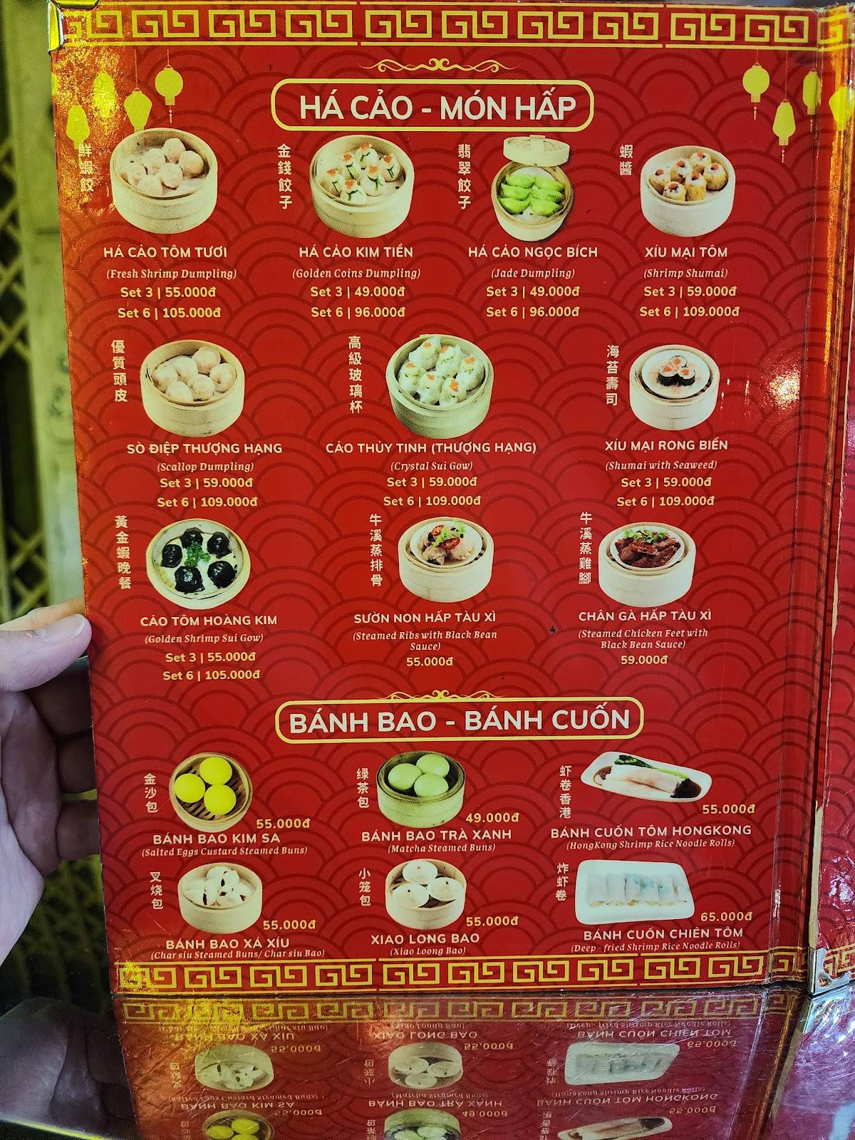 Menu at Fungha Dimsum - 12 Nguyễn Công Trứ restaurant, Hanoi