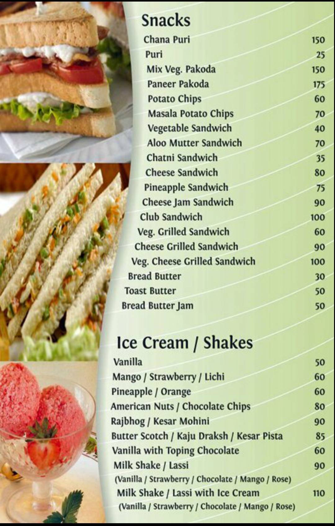 Menu at Funpoint Garden Restaurant, Ahmedabad, Tapovan Cir