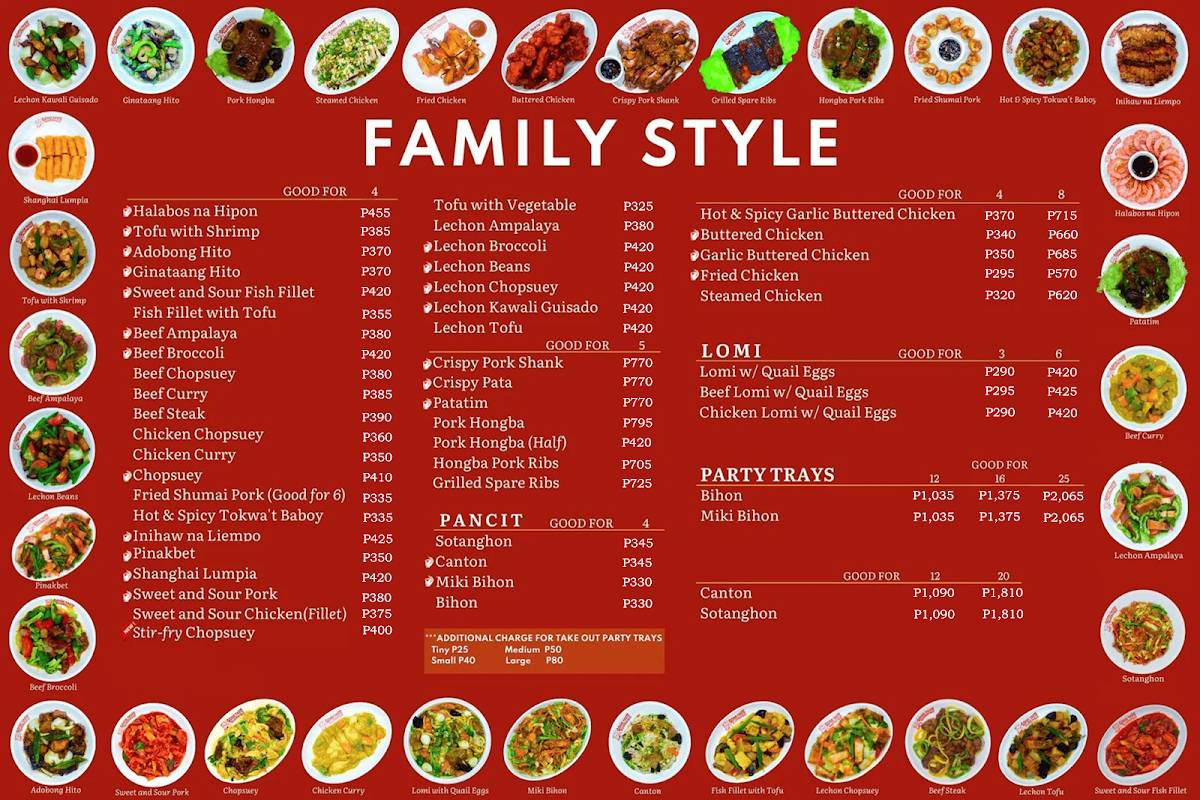 Menu at GOODTASTE RESTAURANT, Baguio, Otek St