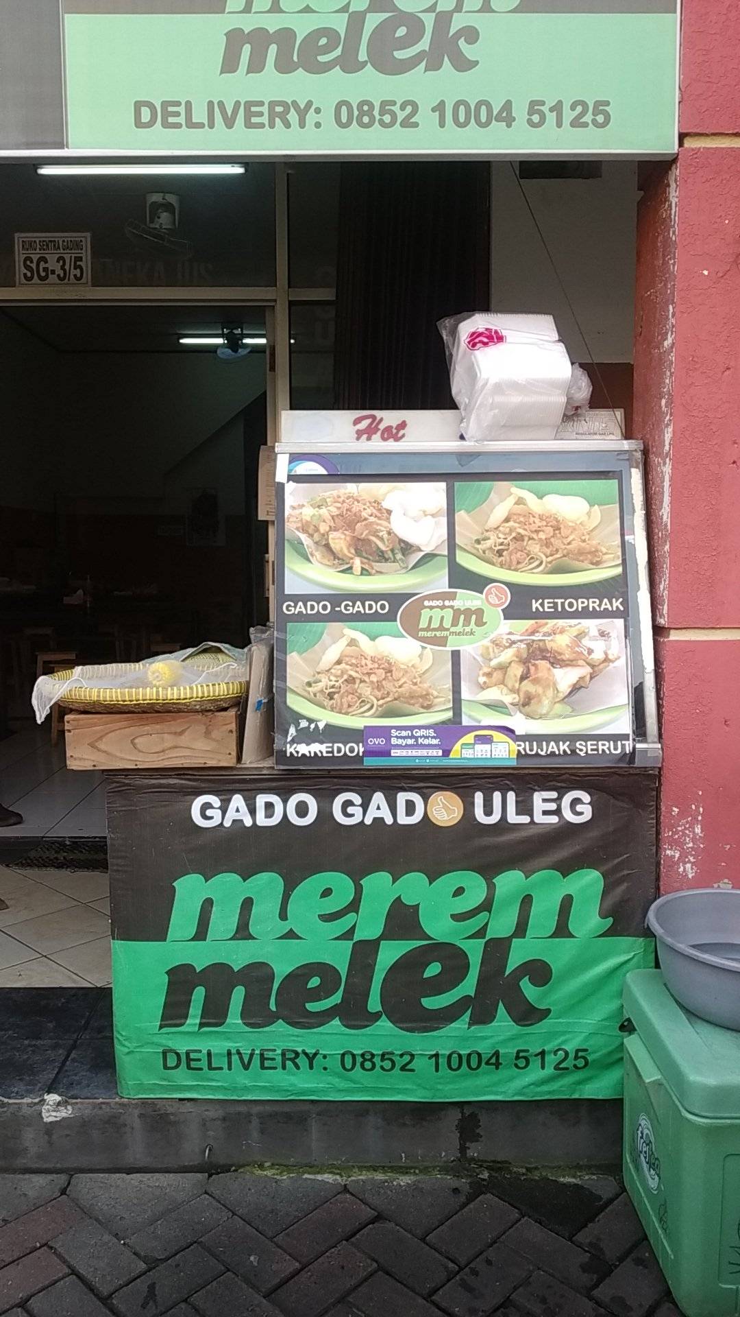 Carta del restaurante Gado gado uleg merem melek, Curug Sangereng