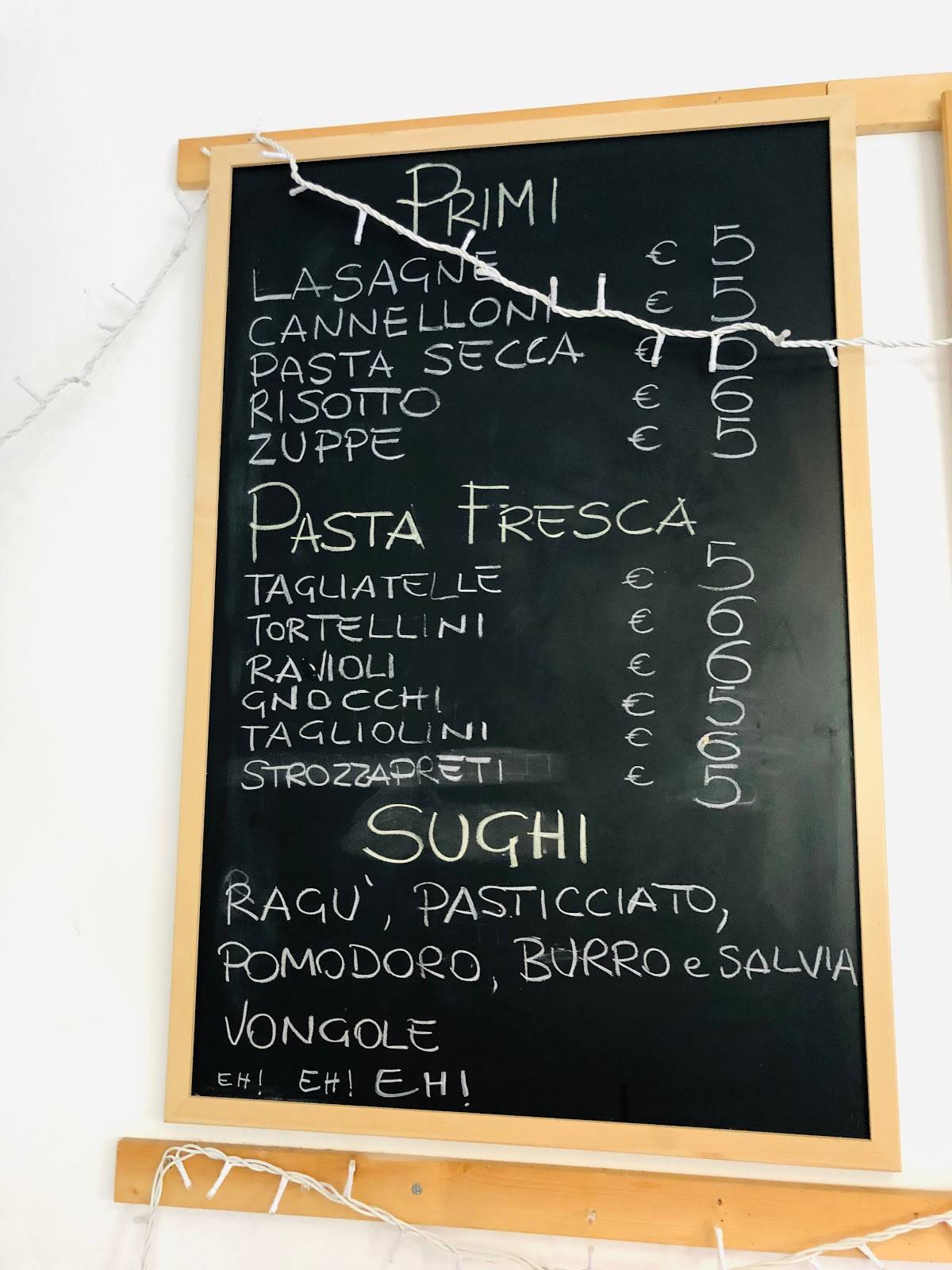 Menu da Gastronomia La Gattarusa di Ambrogio Valenti ristorante, Rimini