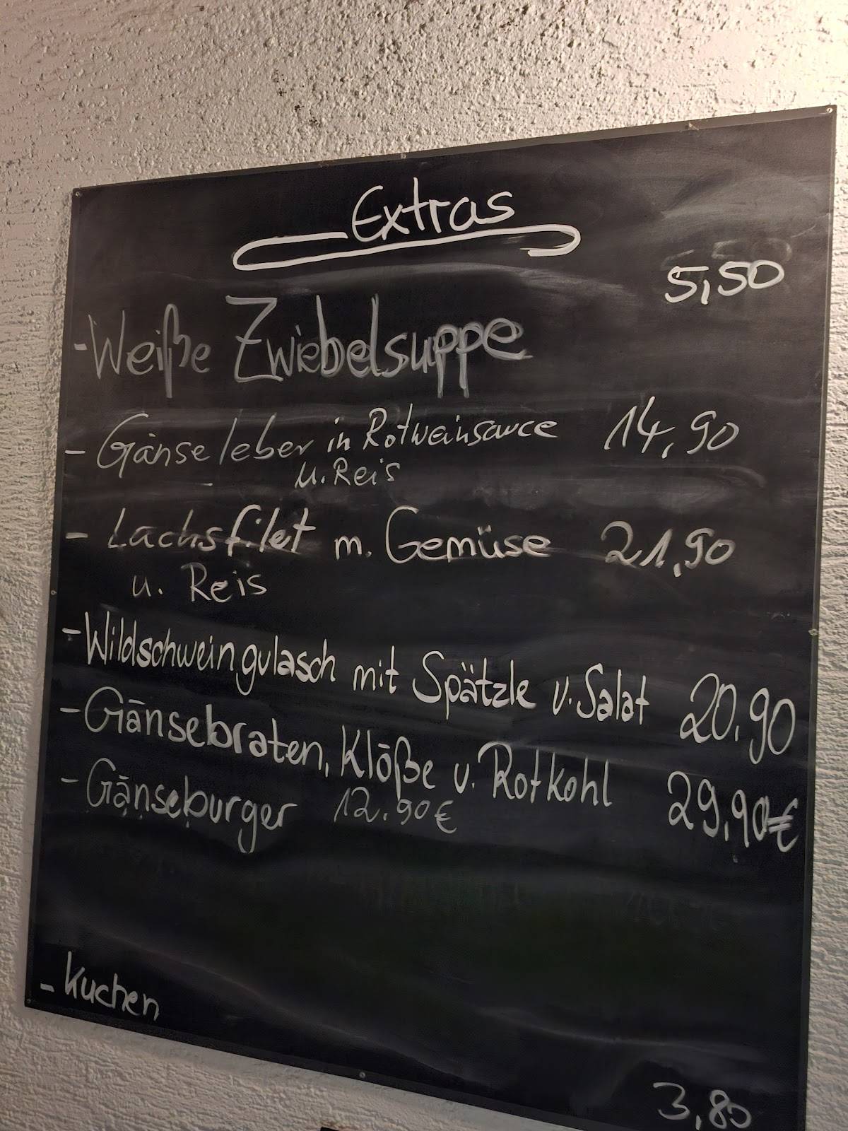 Speisekarte von Landgasthof s'Krügle restaurant, Flein