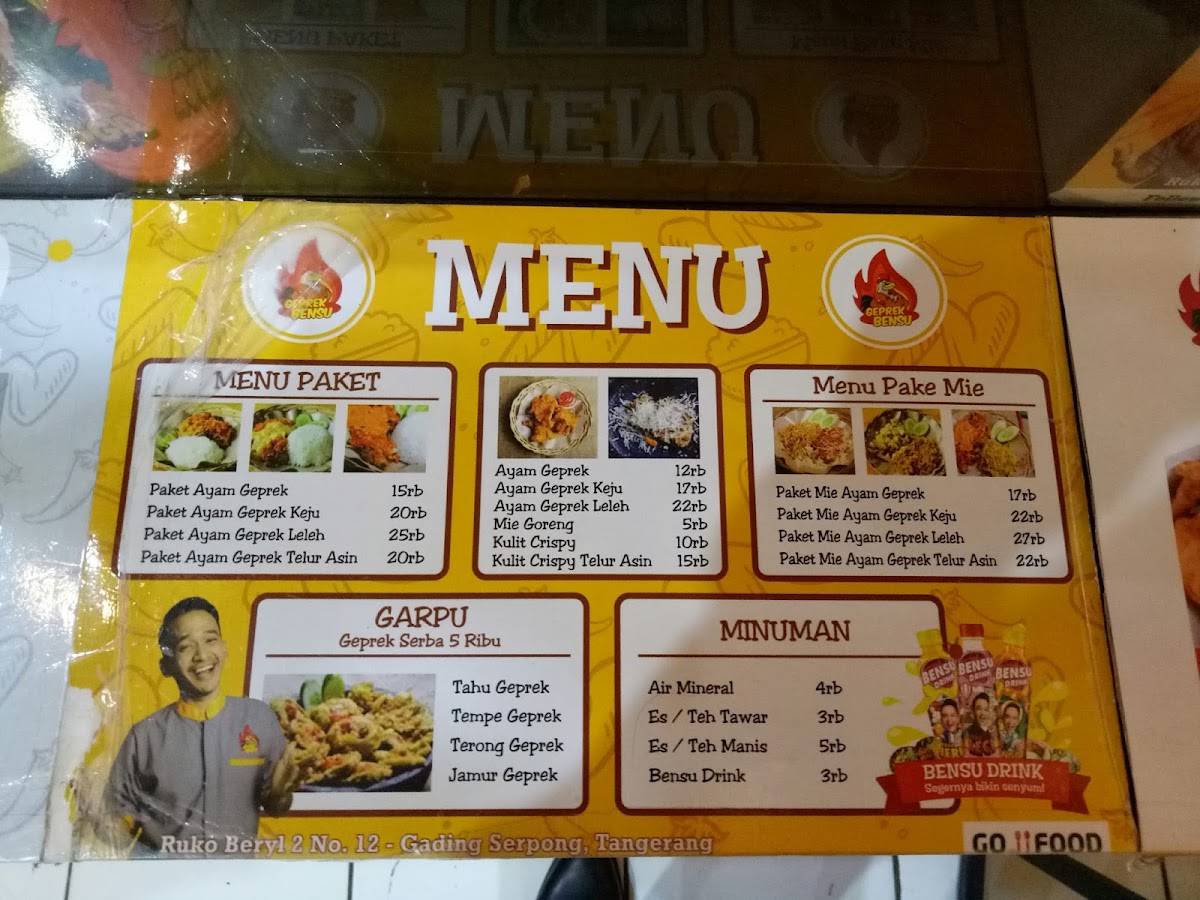 Menu at Geprek Bensu Gading Serpong restaurant, Tangerang, Jl. Gading ...