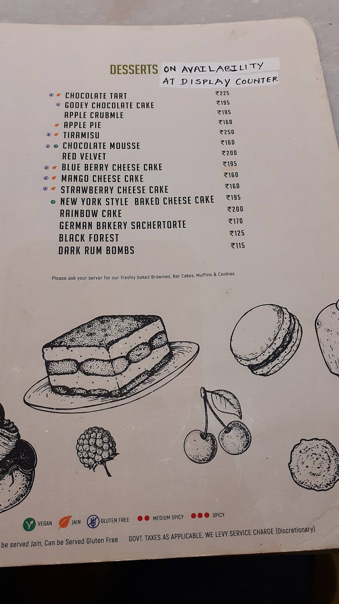 Menu at German Bakery Mumbai, Mumbai, 5