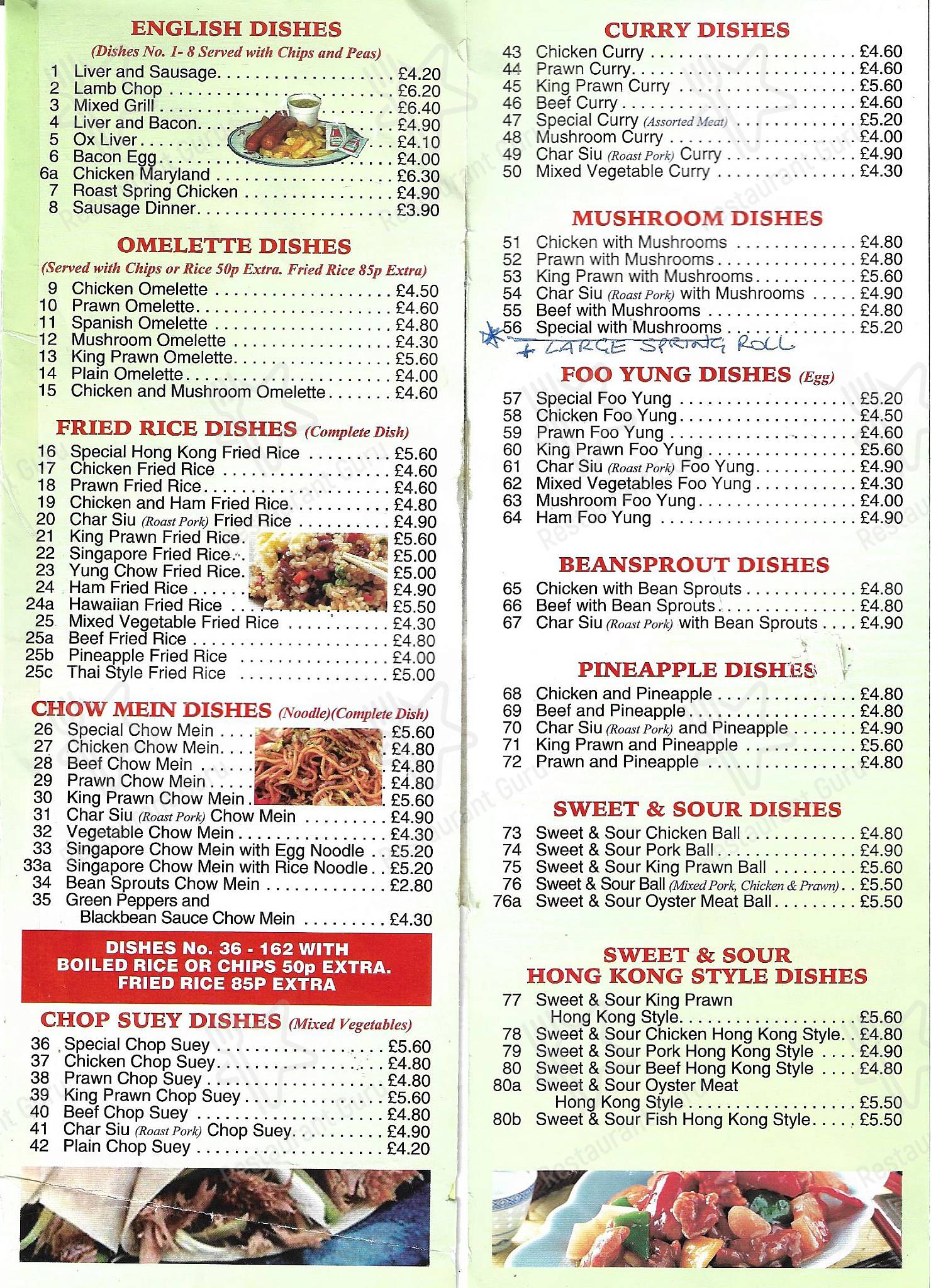 Menu at Golden Fish & Chip Shop fast food, Crewe