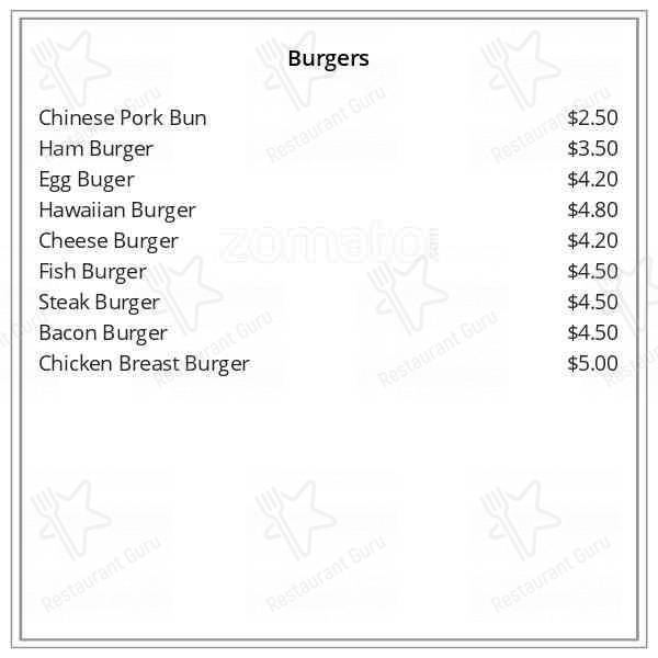 Menu at Golden Palace Takeaway restaurant, Lower Hutt