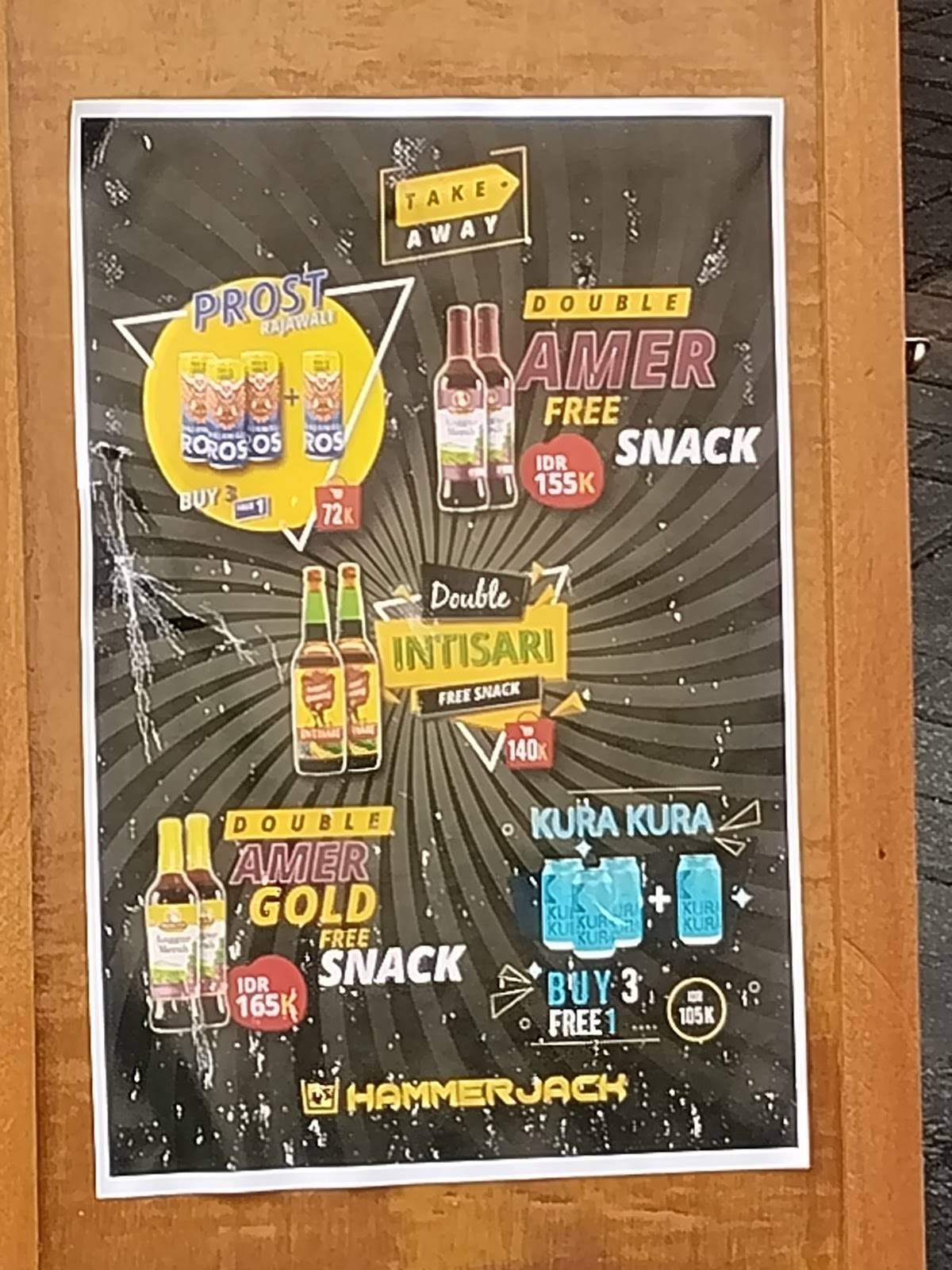Carta de cafetería Golden Social Space, Bekasi