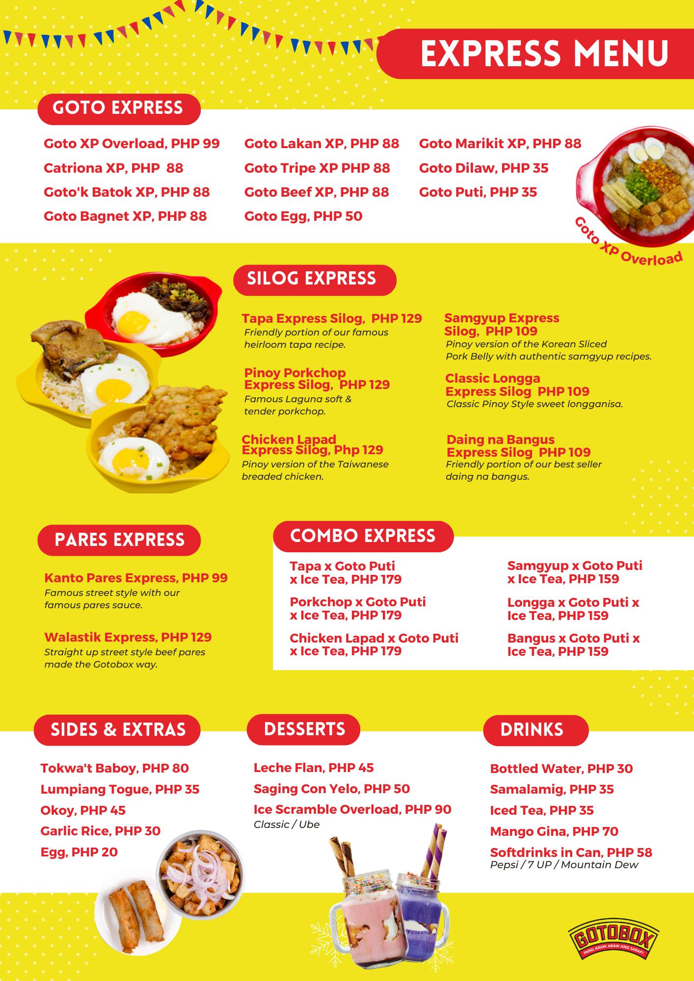 Menu at Gotobox - UN Avenue restaurant, Manila
