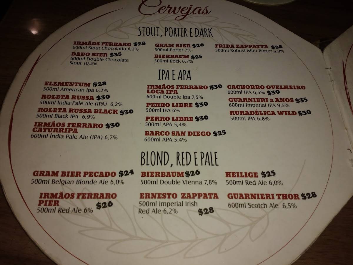 Menu em Hamburgueria Me Gusta - Gramado restaurante, Gramado, R ...