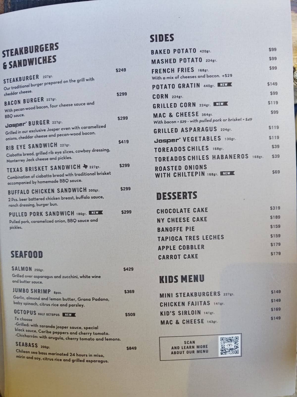 Menu at Great American Steakhouse, Ciudad Juarez, Boulevard Teófilo ...