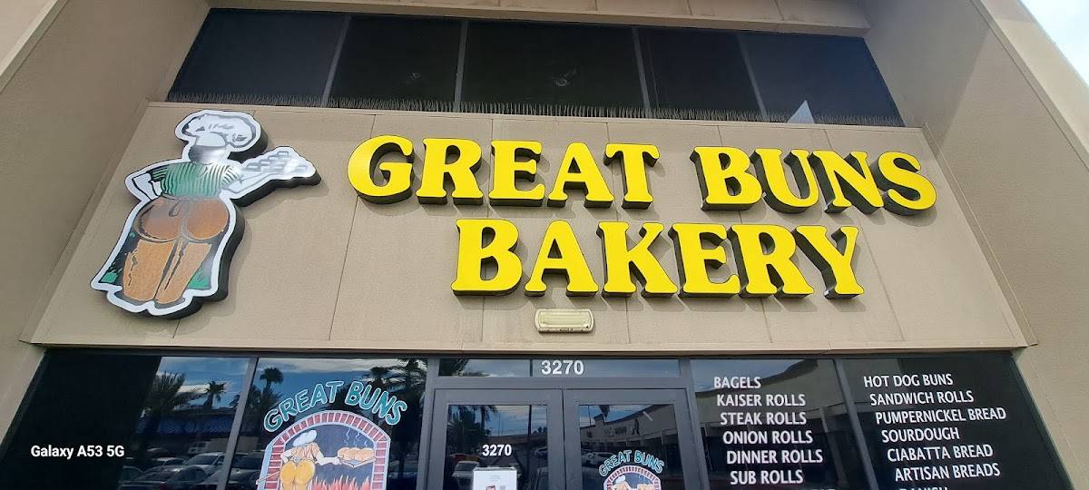 Menu at Great Buns Bakery, Las Vegas, E Tropicana Ave