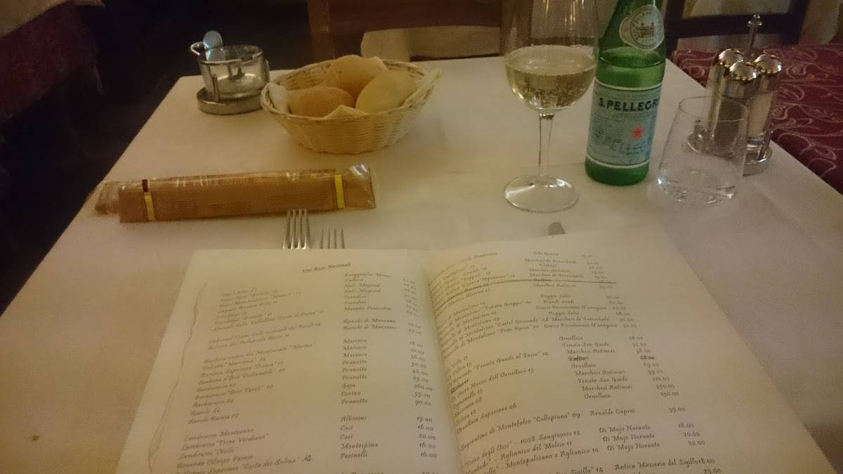 Menu at Greppia restaurant, Verona, Vicolo Samaritana