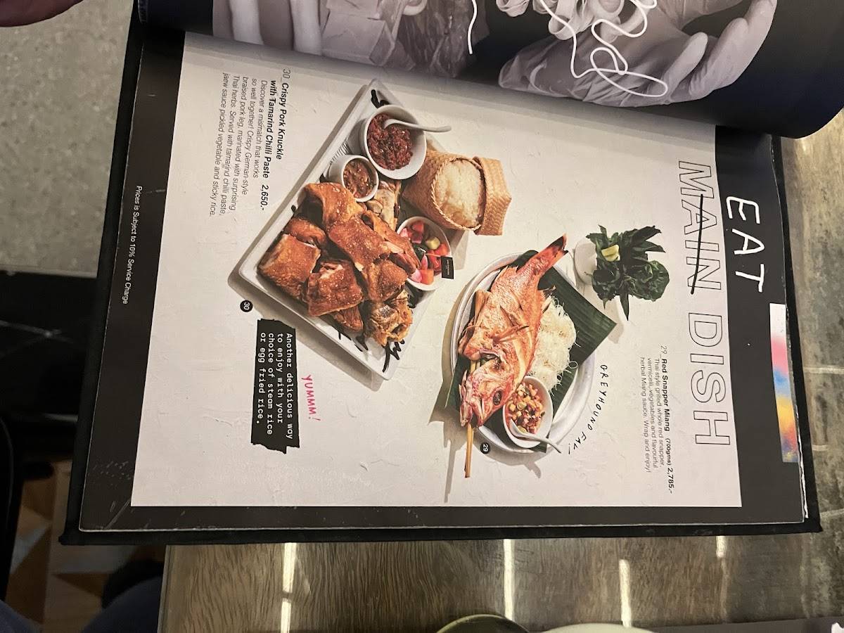 Menu at Greyhound Café Ayala Triangle restaurant, Makati