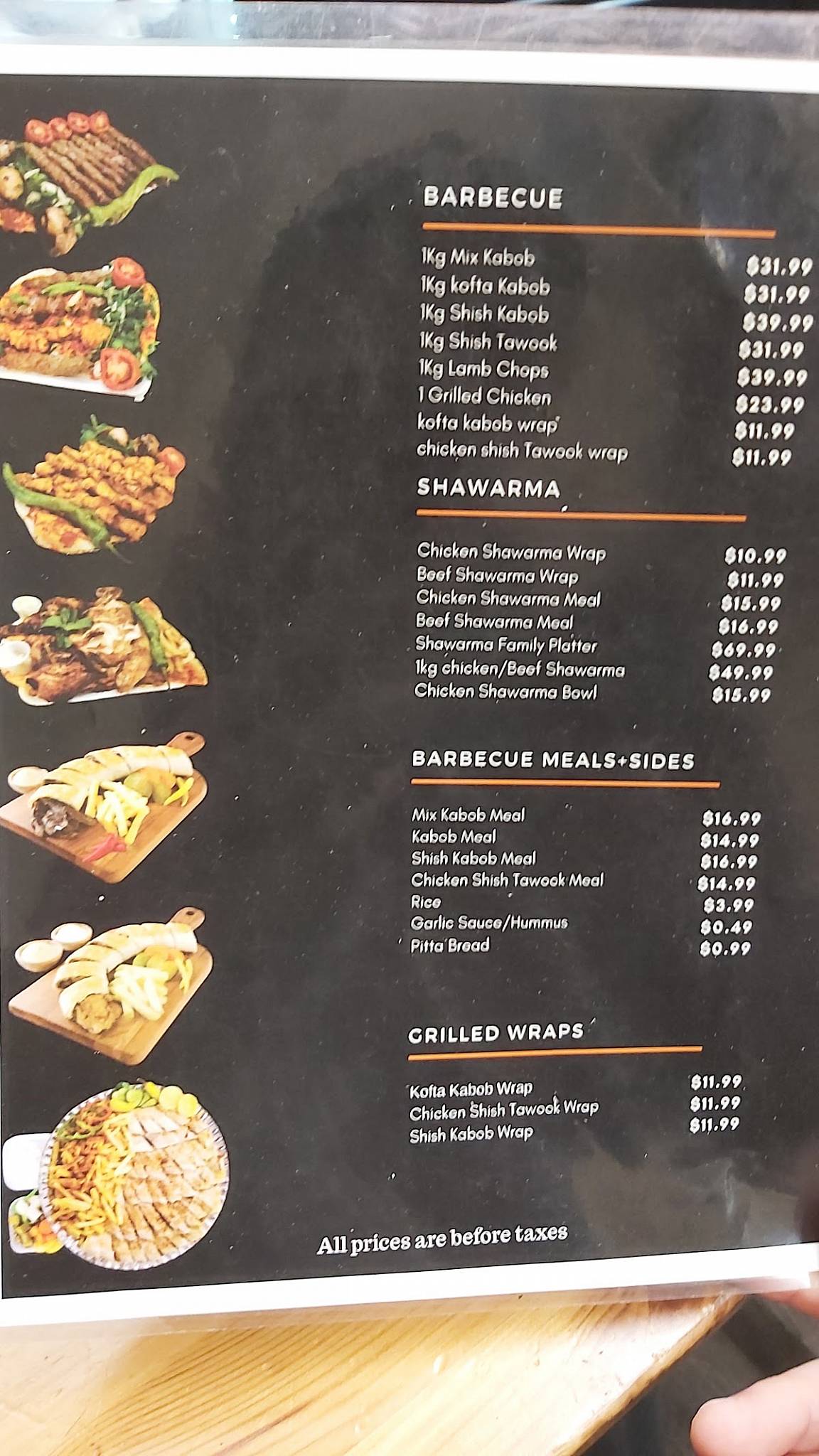 Menu at GrillWay & Catering restaurant, Bedford