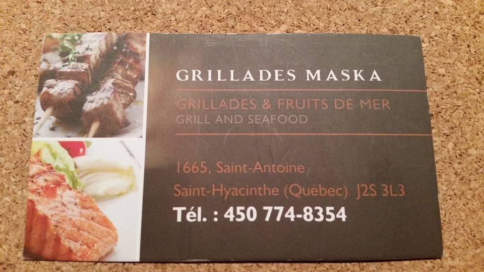 Menu au Grillades Maska restaurant, Saint-Hyacinthe