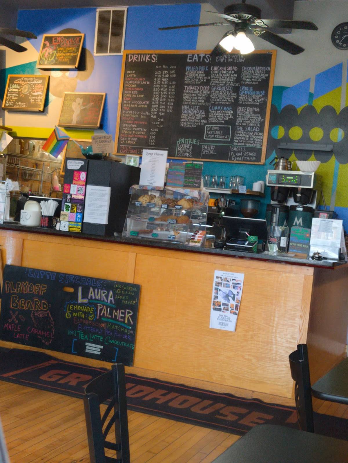Menu at Grindhouse Cafe, Whiting