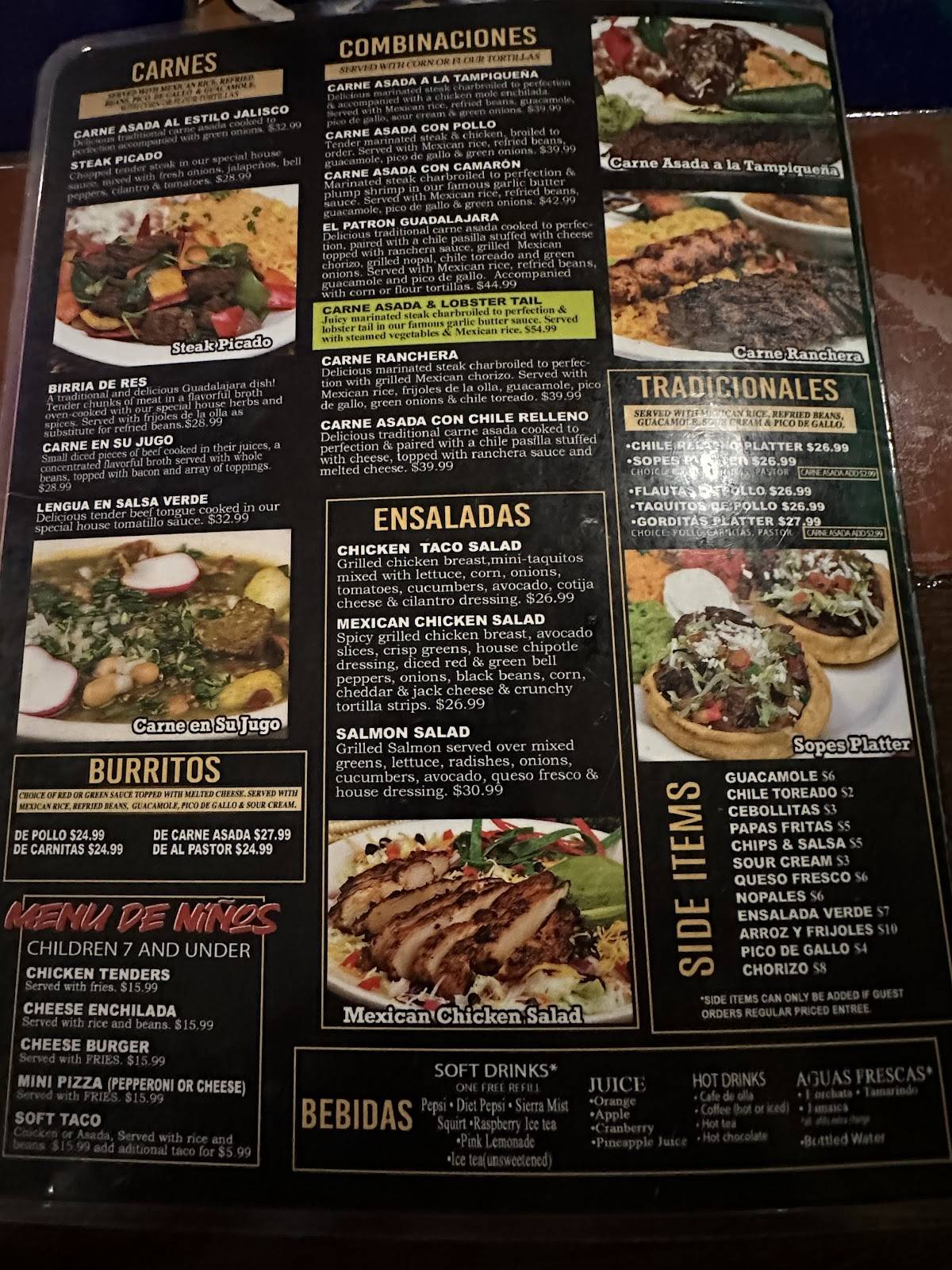 Menu at Guadalajara Grill restaurant, Baldwin Park, Baldwin Park Towne ...