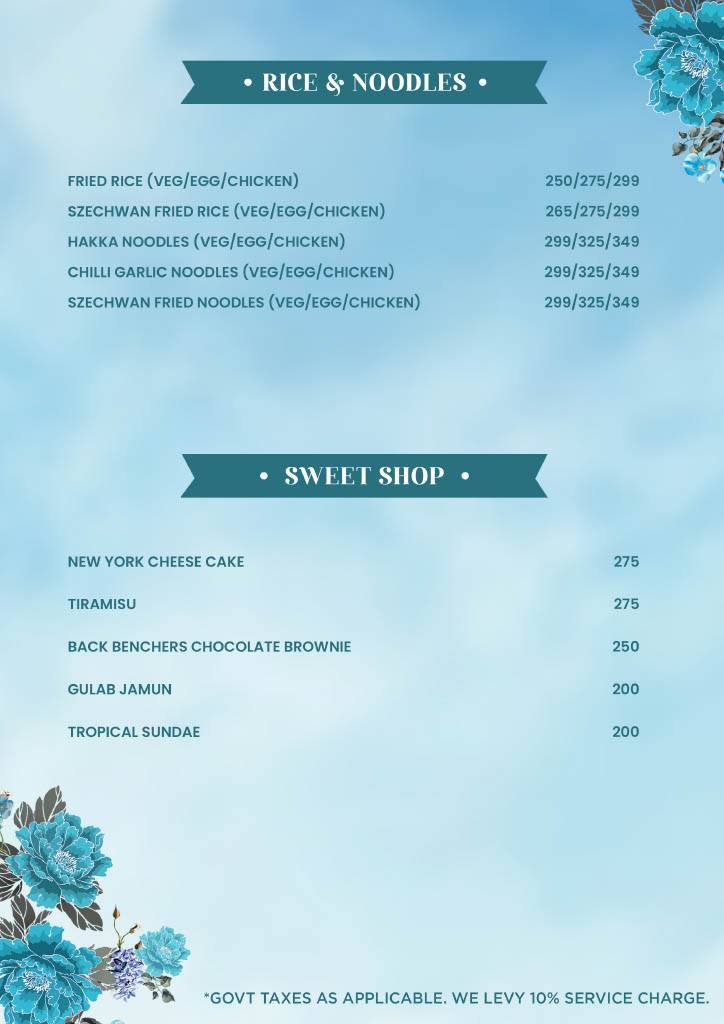 Menu at Solasta Cafe, Gurugram