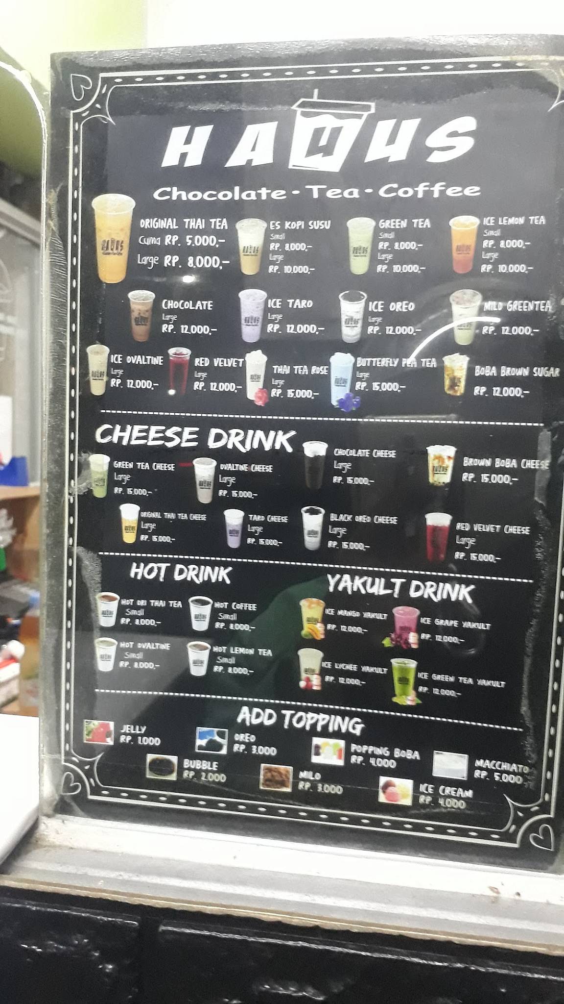 Menu at HAUS - in Citra Raya, Cikupa