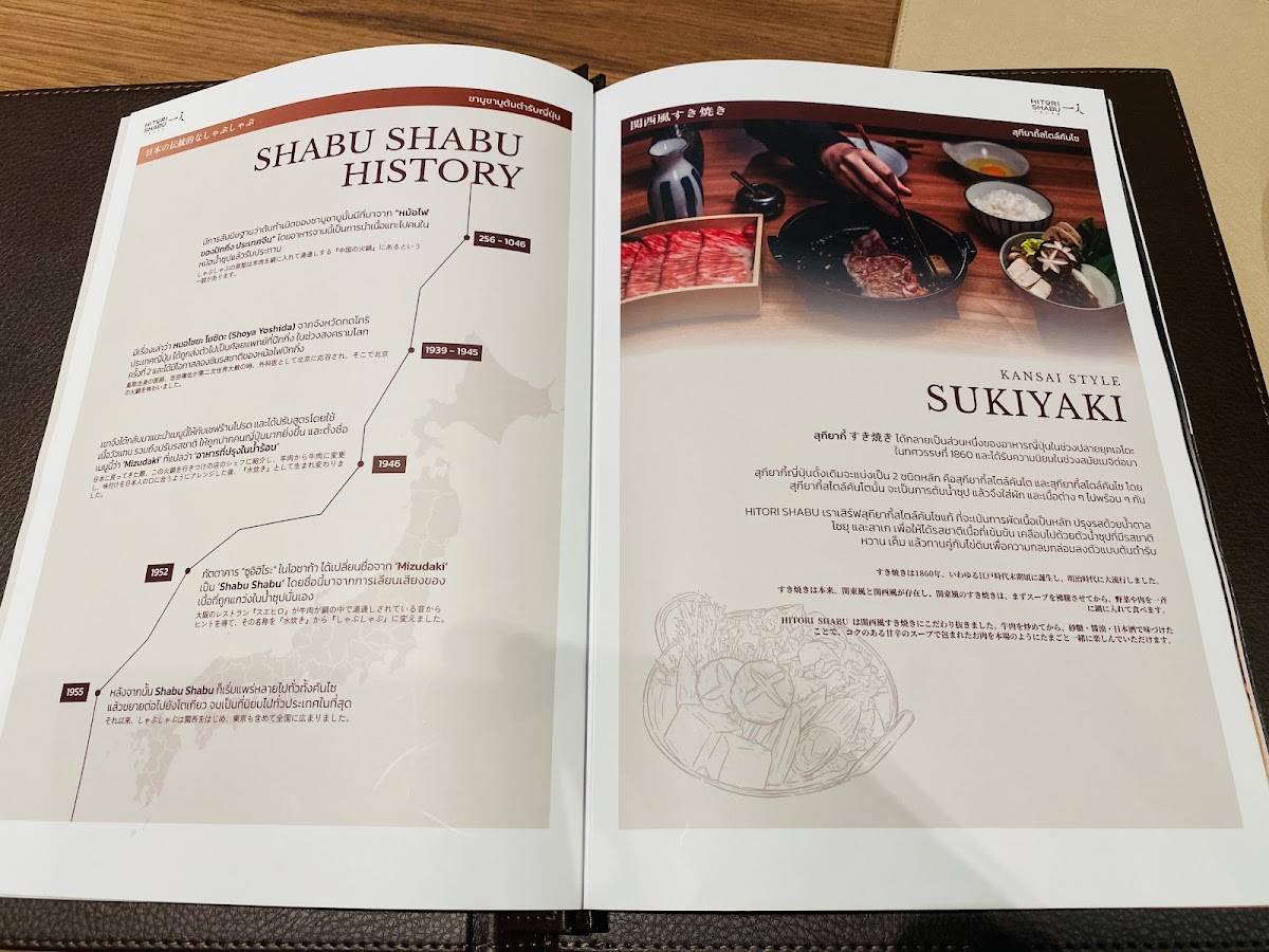 Menu at HITORI SHABU สาขา Chic Republic Ratchapruek, Om Kret