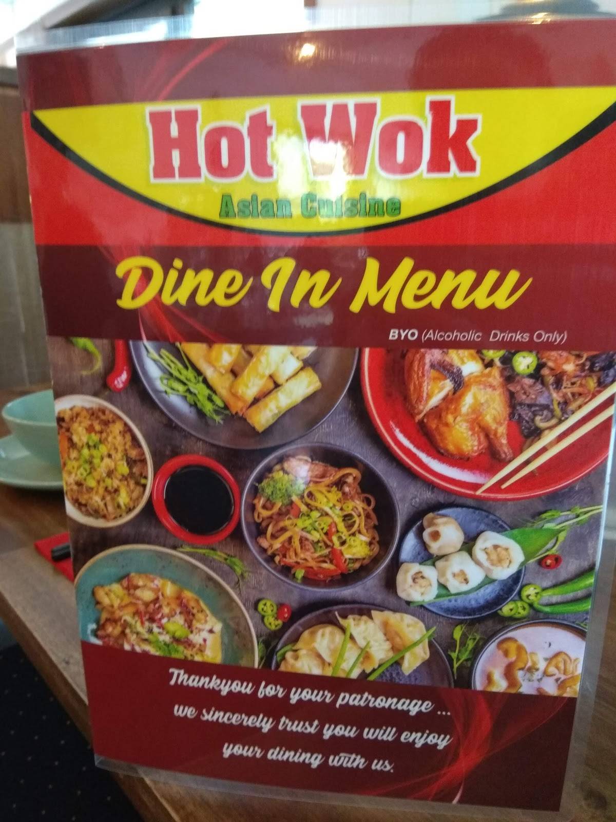 Menu at HOT WOk RESTAURANT, Carrara