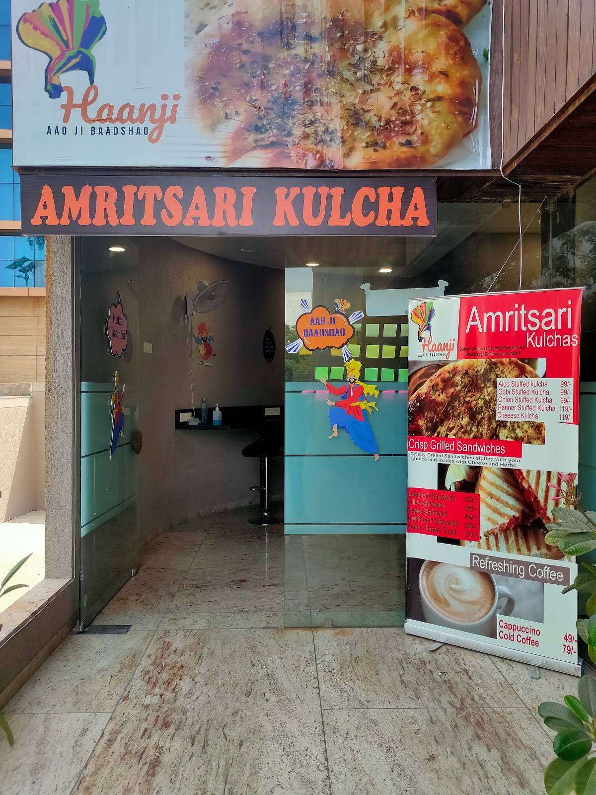 Menu at Haanji Amritsari Kulchas, Ahmedabad