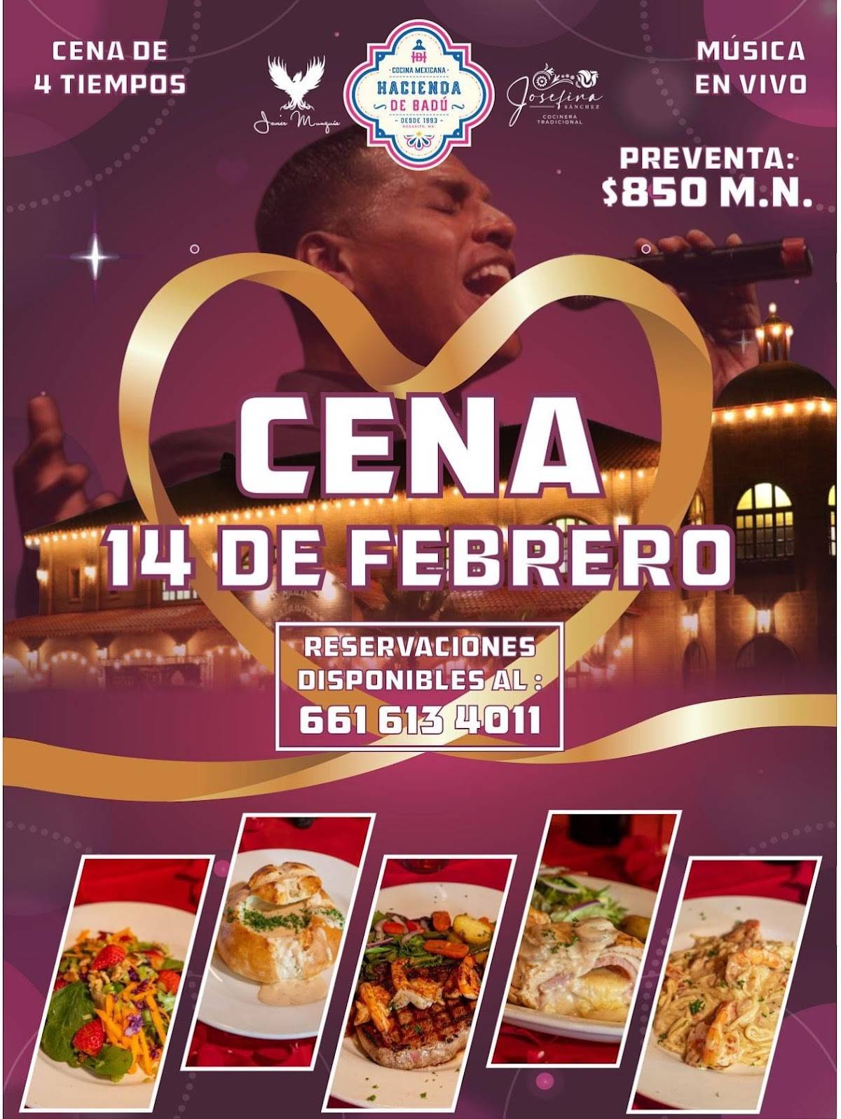 Menu at Hacienda de Badú restaurant, Rosarito