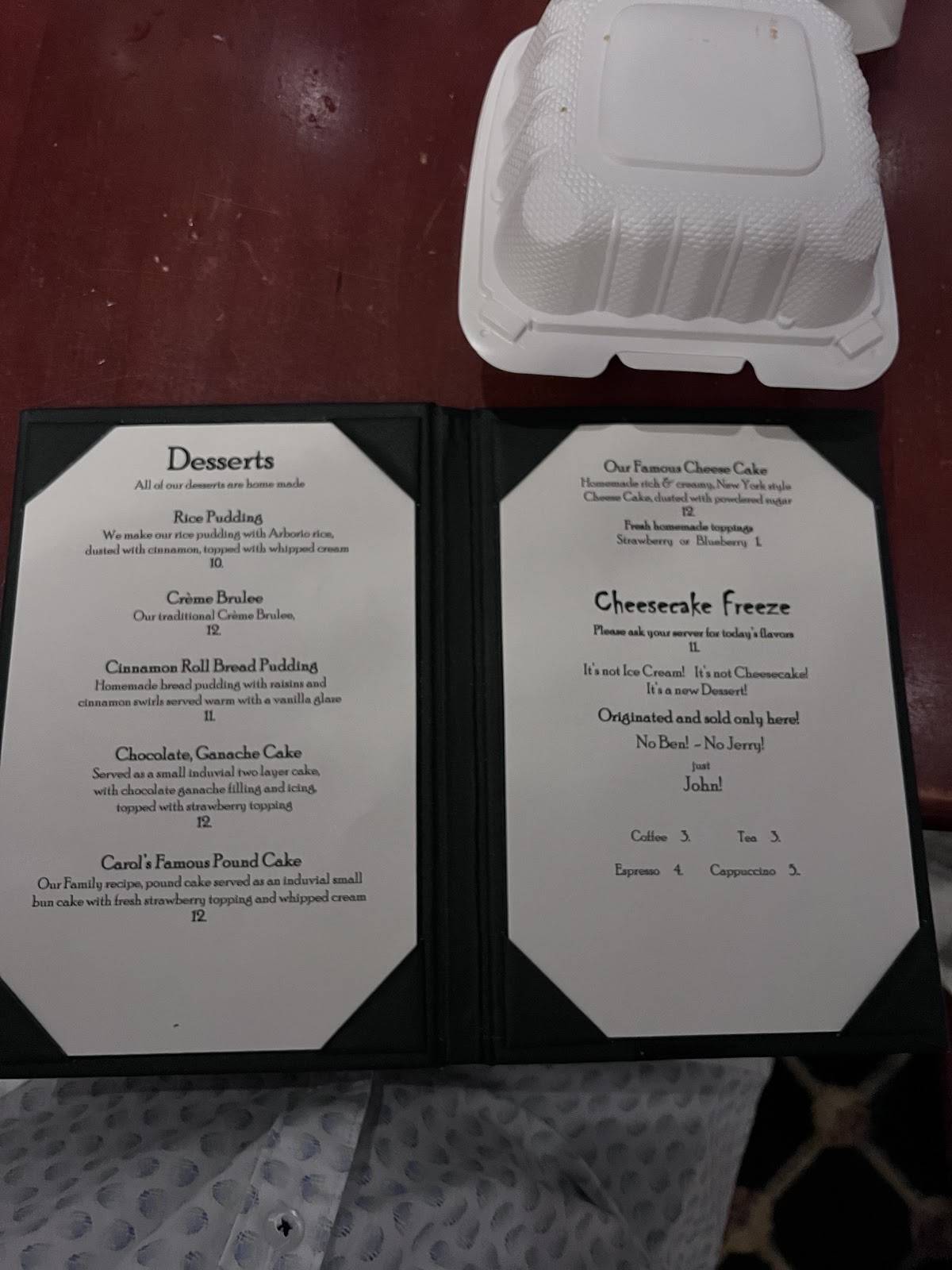 Menu at Kunkel's Seafood & Steakhouse, Haddon Heights, 920 W Kings Hwy