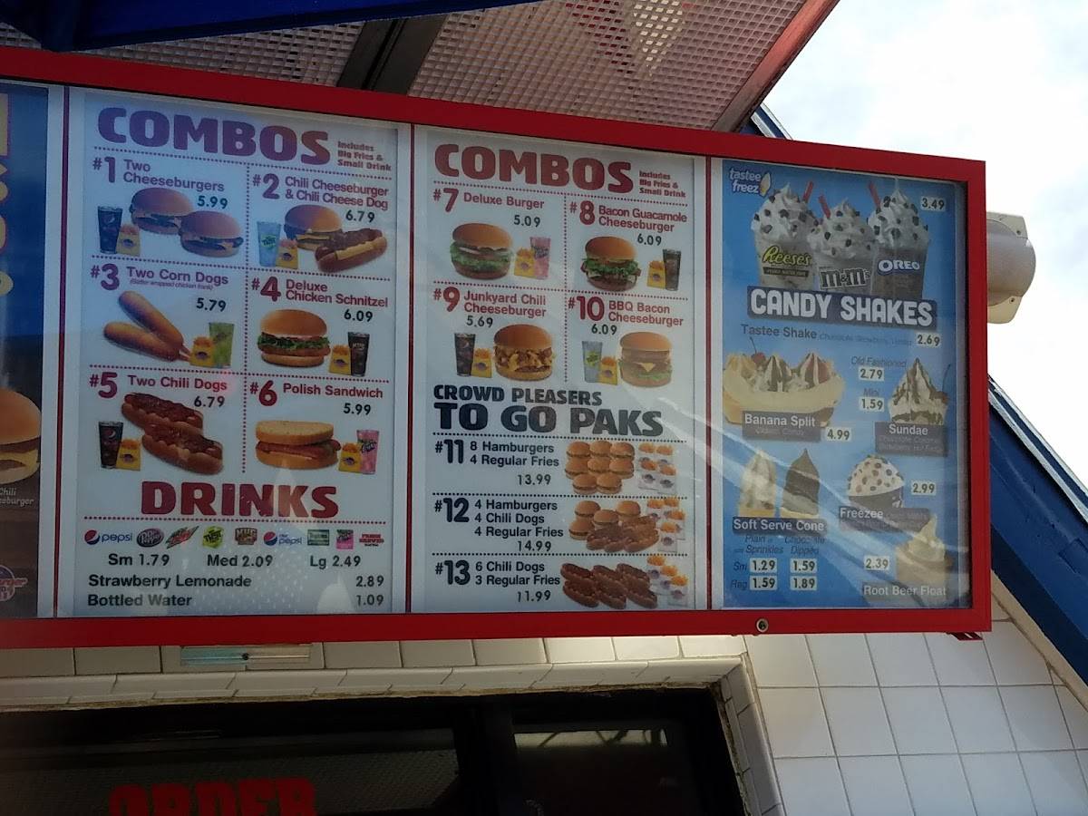 Menu at Hamburger Stand fast food, El Paso, N Mesa St