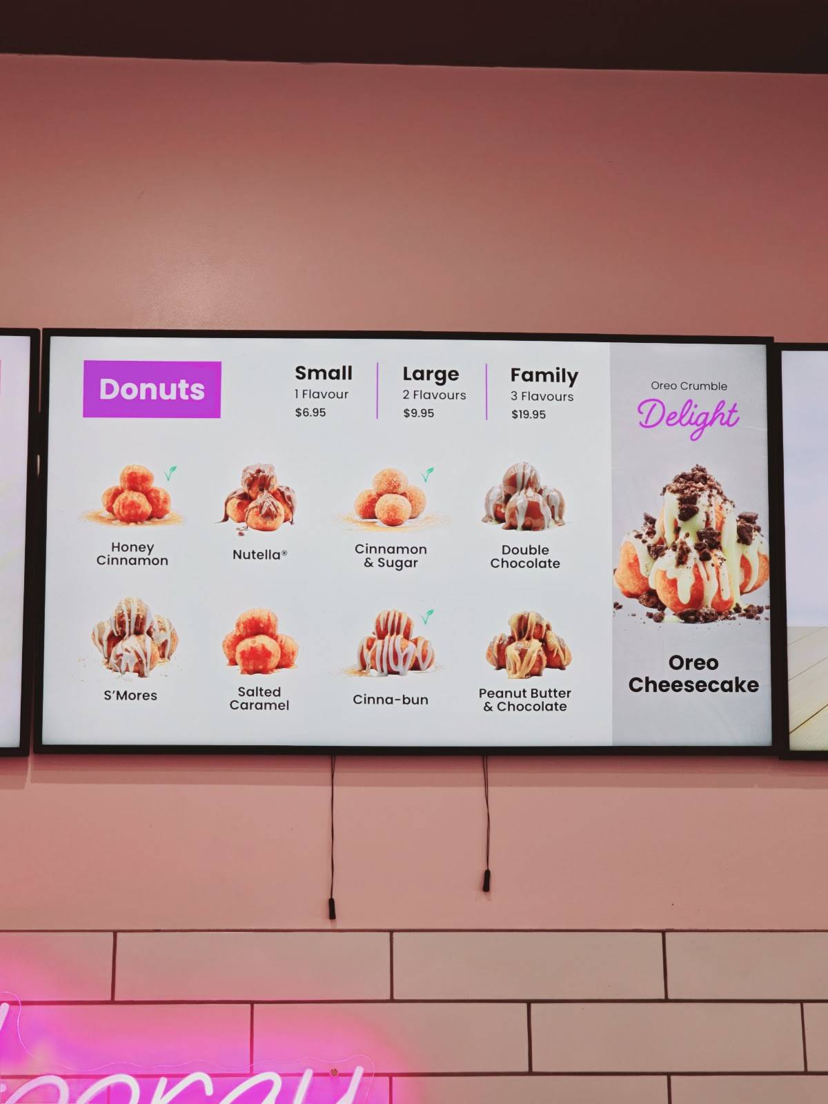 Menu at Happy Donuts Dessert Bar, Sauble Beach