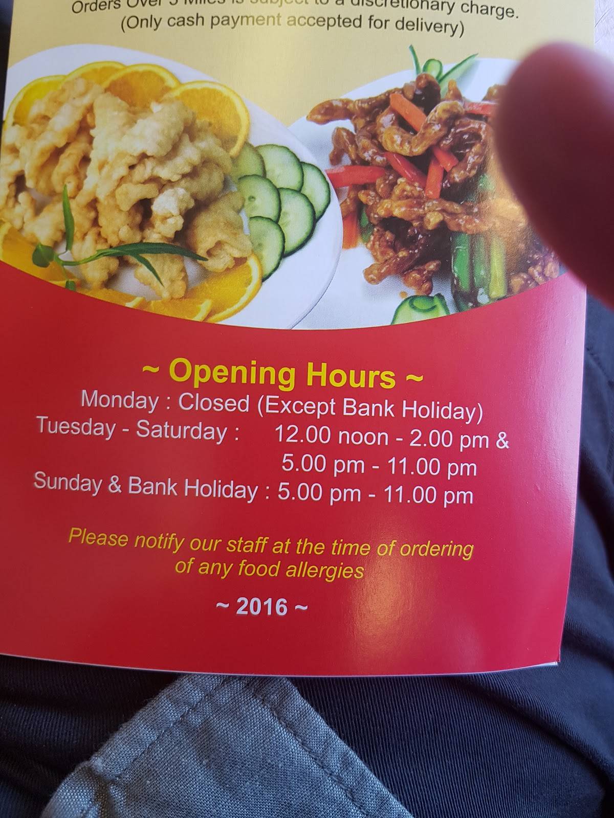 Menu at Happy House Chinese Takeaway fast food, Redhill