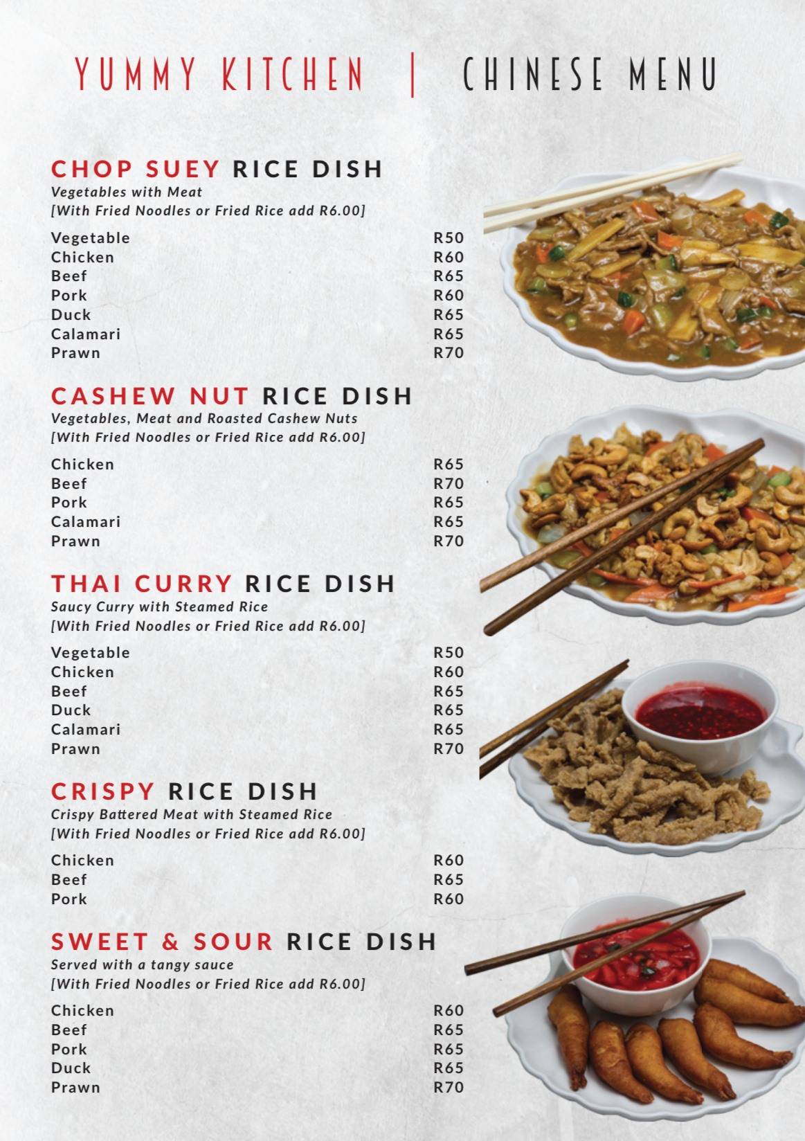 Menu at Yummy Kitchen restaurant, Heidelberg - GP