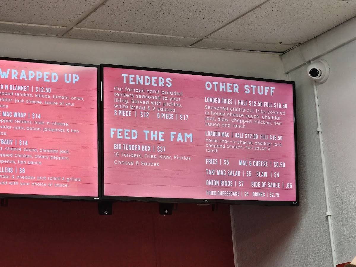 Menu at Hen House Nashville Hot Chicken restaurant, Buffalo